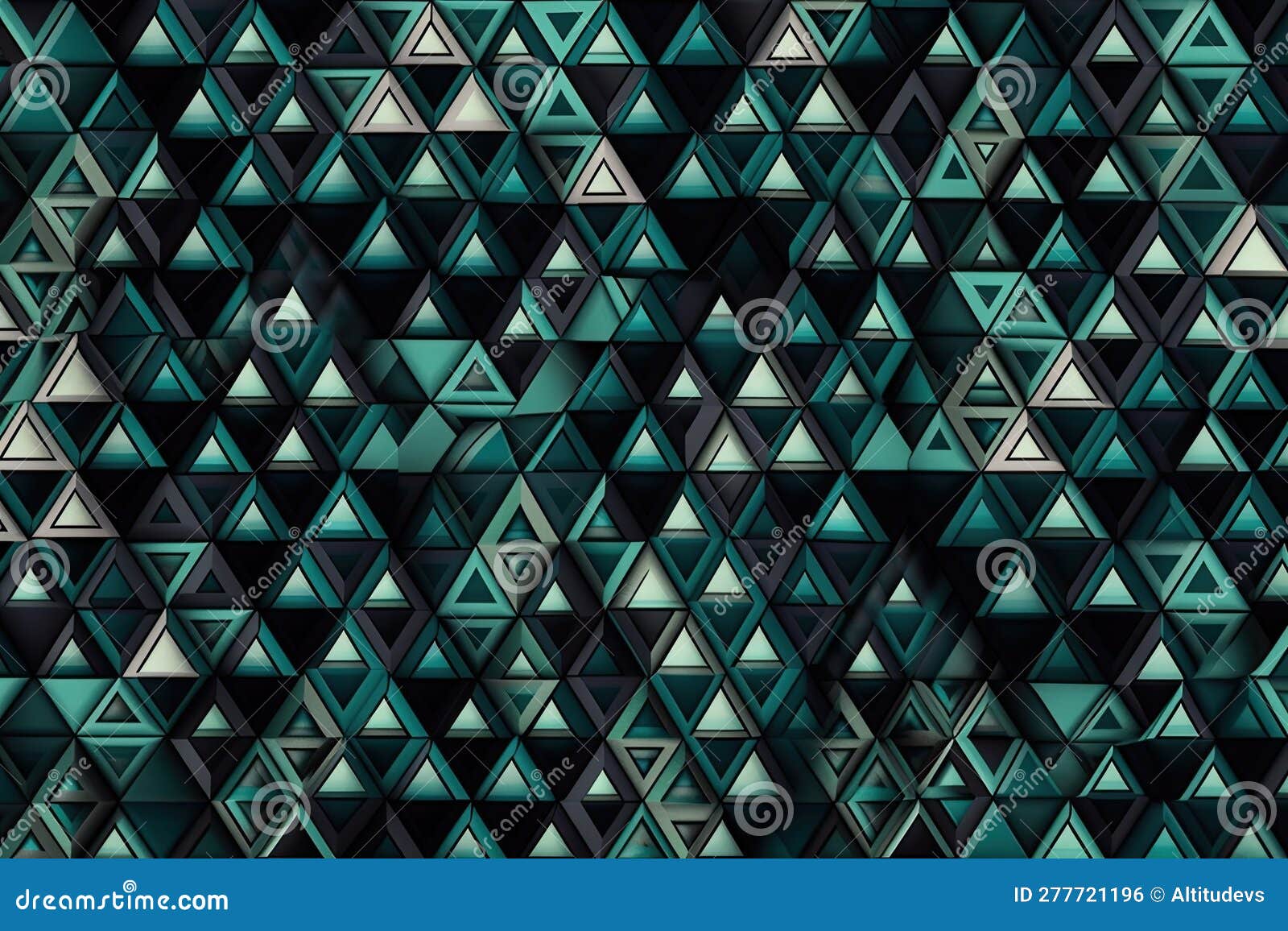 A Trippy Optical Illusion of Repeating Triangles, with Each One Getting ...