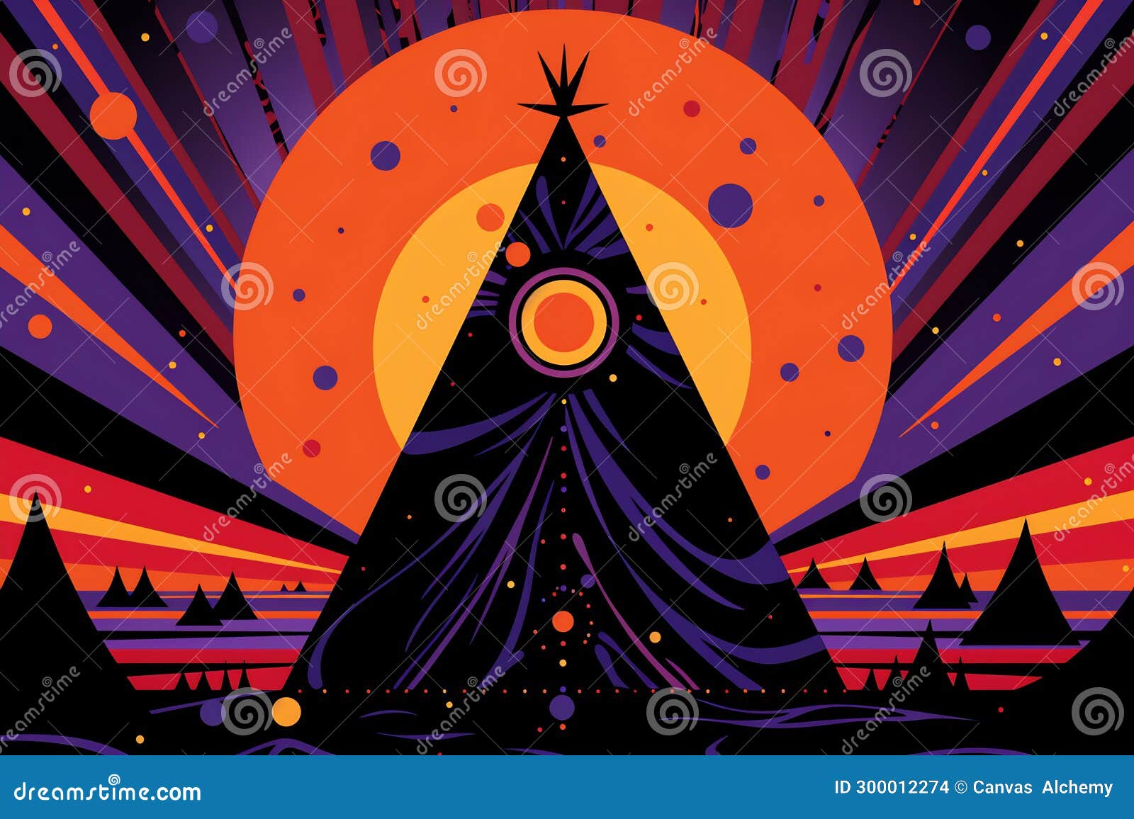 Trippy and Psychedelic Artwork. Surreal Illustration in Vivid ...