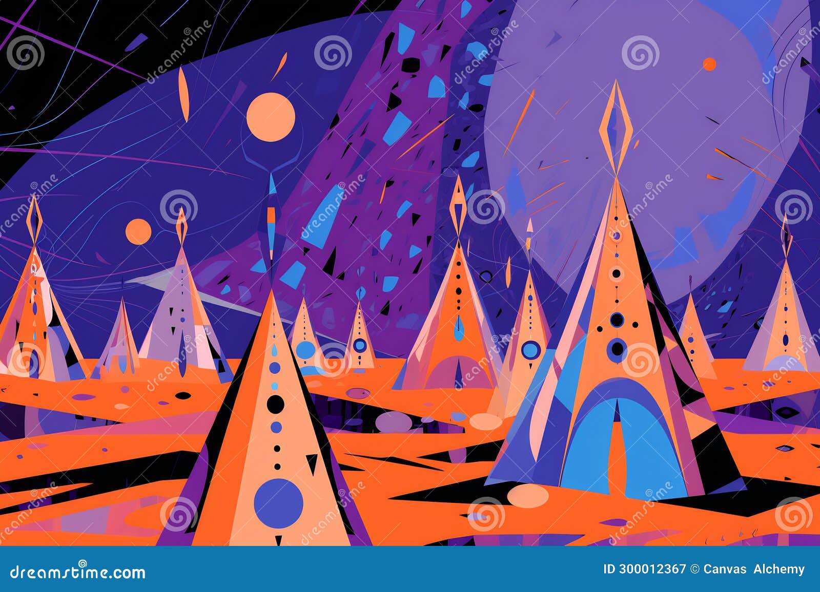 Trippy and Psychedelic Artwork. Surreal Illustration in Vivid ...