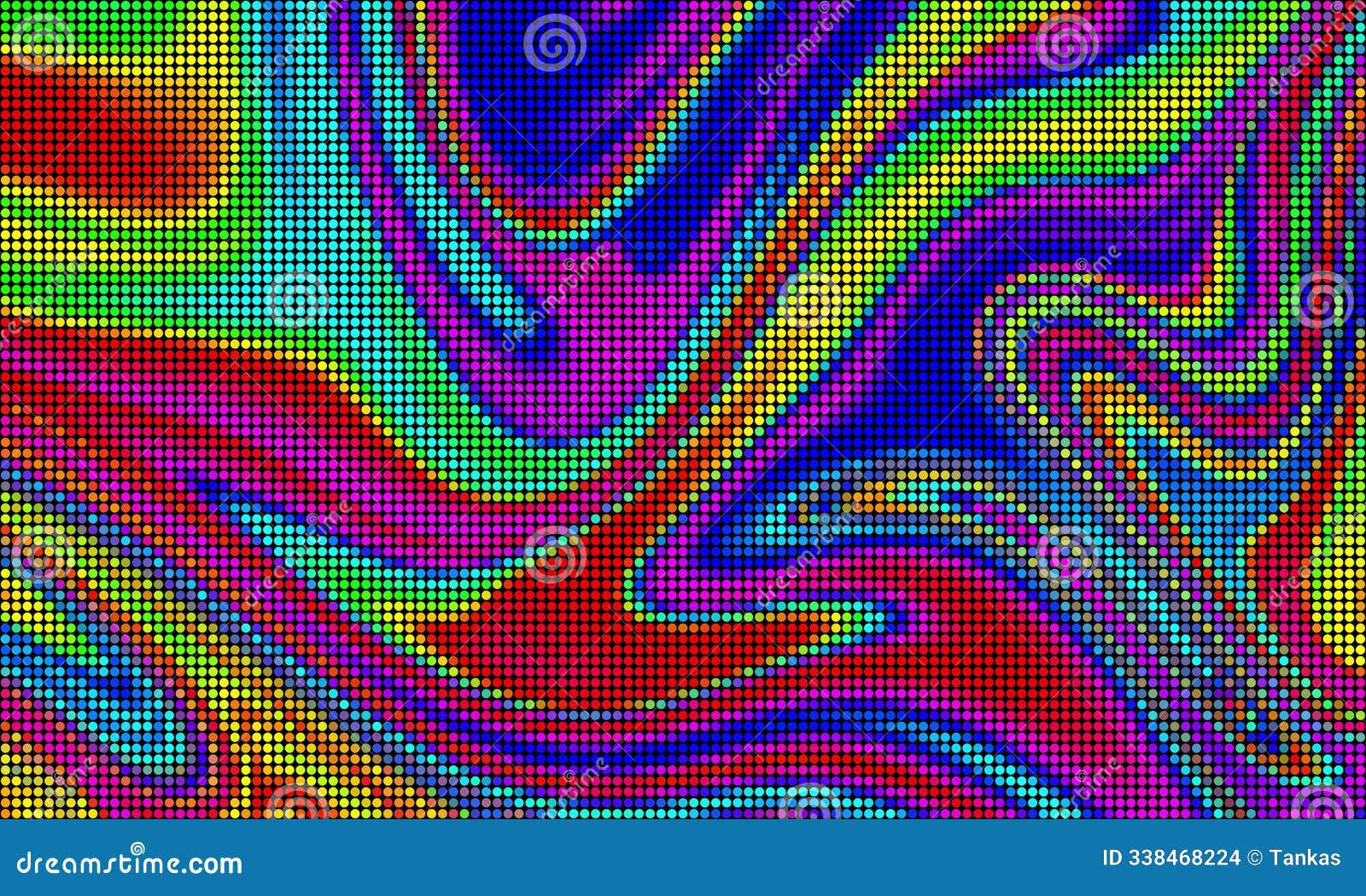 Trippy Psychedelic Colorful Neon Geometric Shapes Abstract Vector ...