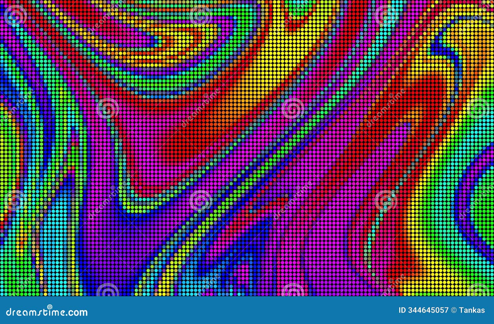 Trippy Psychedelic Colorful Neon Geometric Shapes Abstract Vector ...