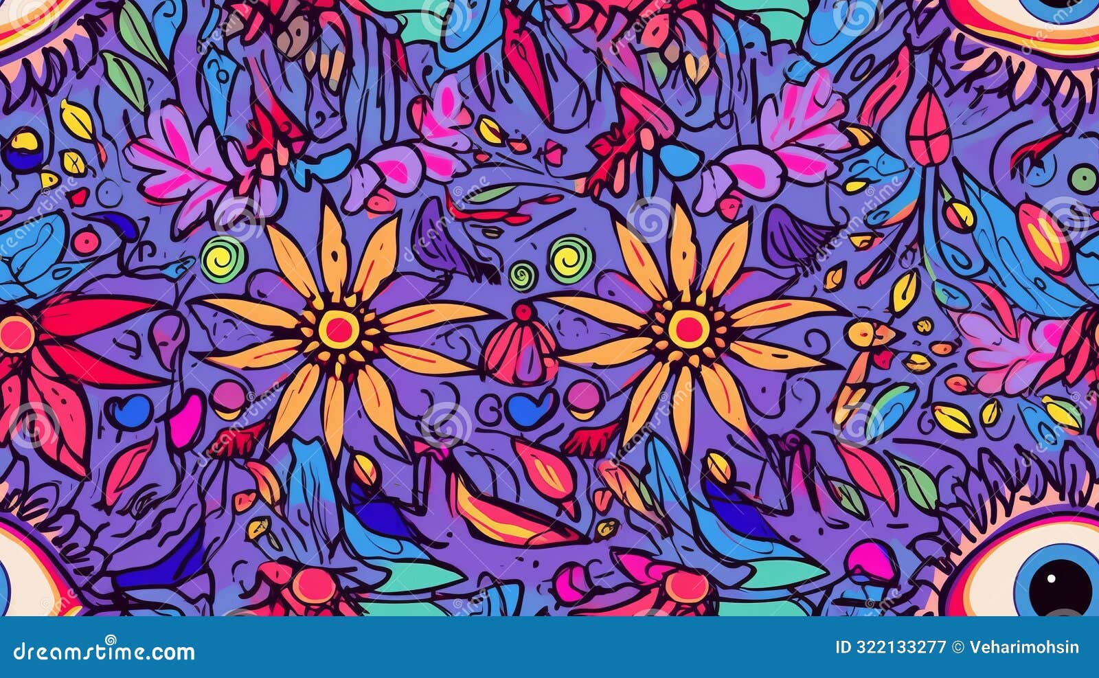 Trippy Heart Shape On Wavy Patterned Surface. Vector Black White ...