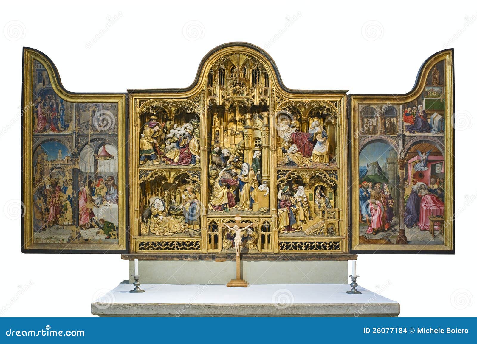 Triptych stock photo. Image of religion, holy, isolated - 26077184