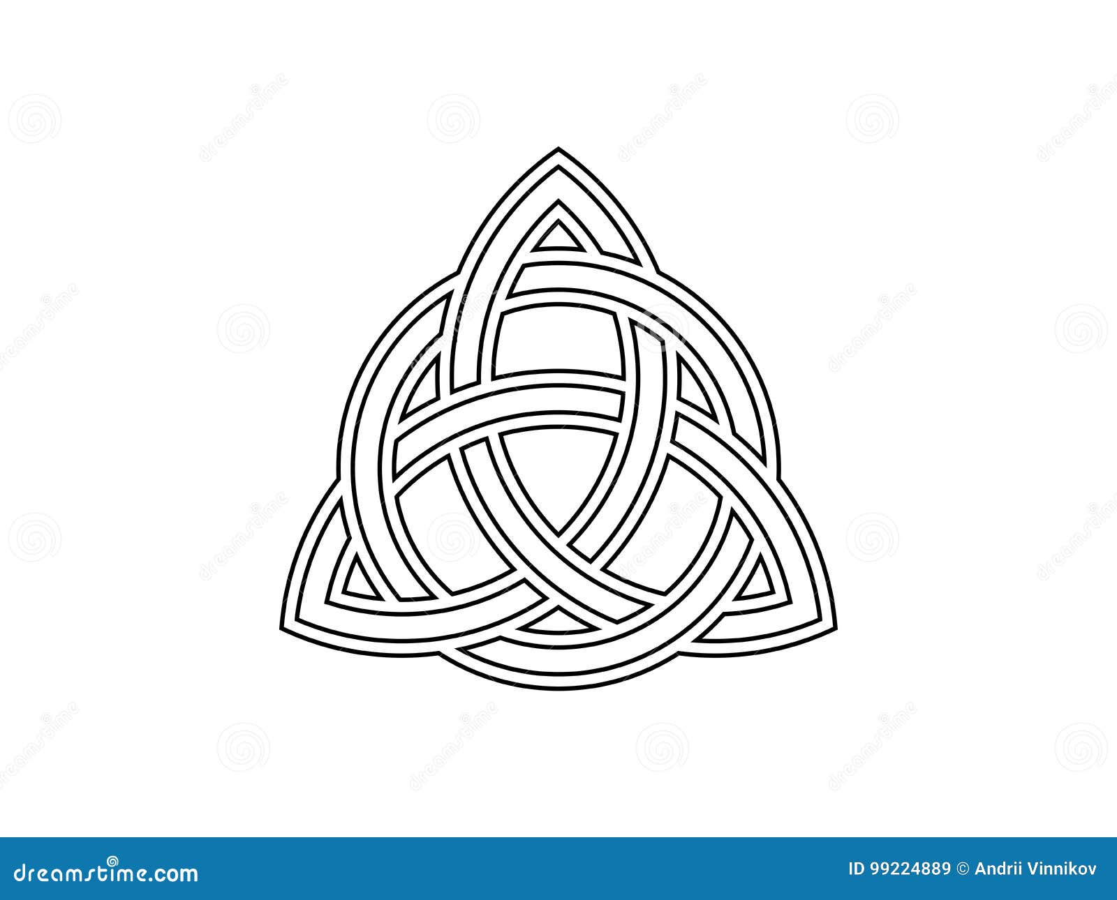Triquetra. Trinity Knot. Celtic Symbol of Eternity Stock Vector ... Triquetra. Trinity Knot. Celtic Symbol of Eternity Stock Vector ...