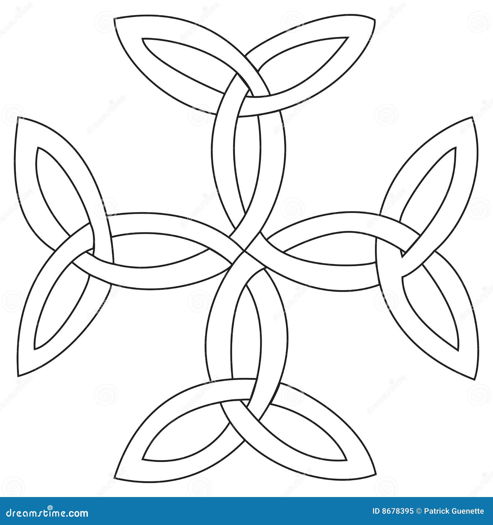 Triquetras cross symbol stock vector. Illustration of triquetras - 8678395