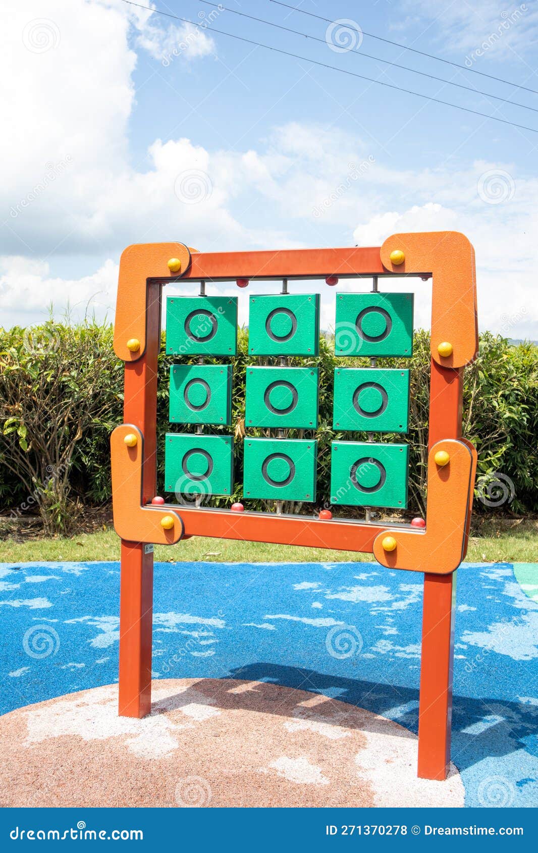 Triqui Game for Children in a Park Stock Photo - Image of soft ...