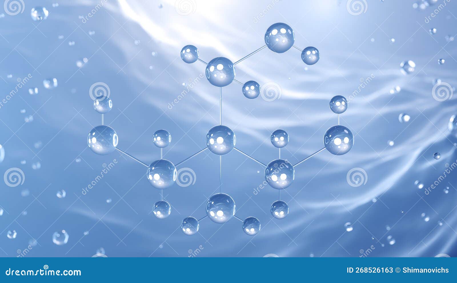 Tris Molecular Structure, 3d Model Molecule, Structural Chemical ...