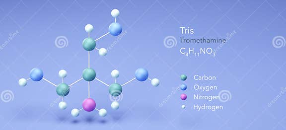 Tris, Molecular Structures, Tromethamine, 3d Model, Structural Chemical ...