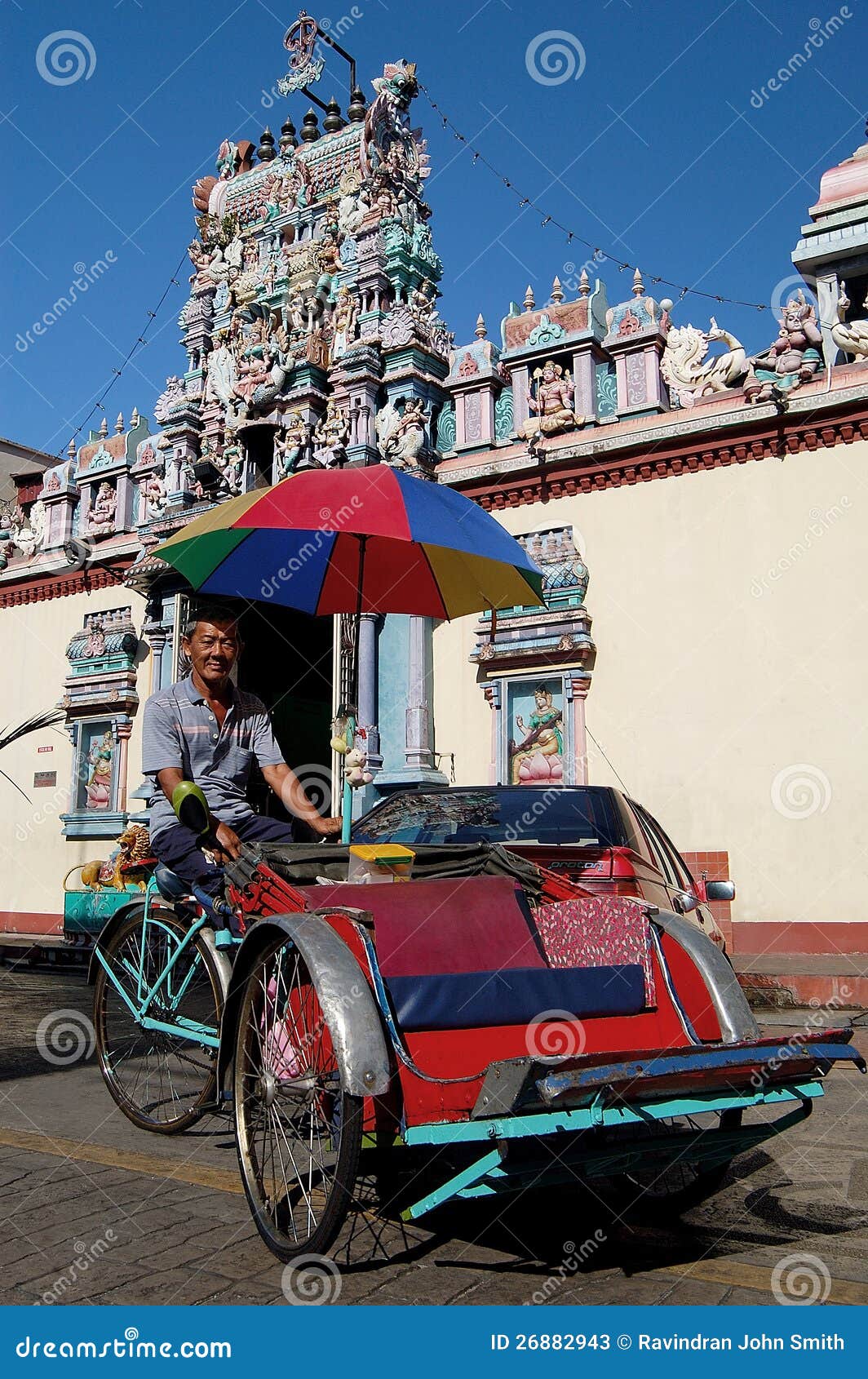 Trishaw in Penang, Malaysia. Editorial Stock Photo - Image of ...
