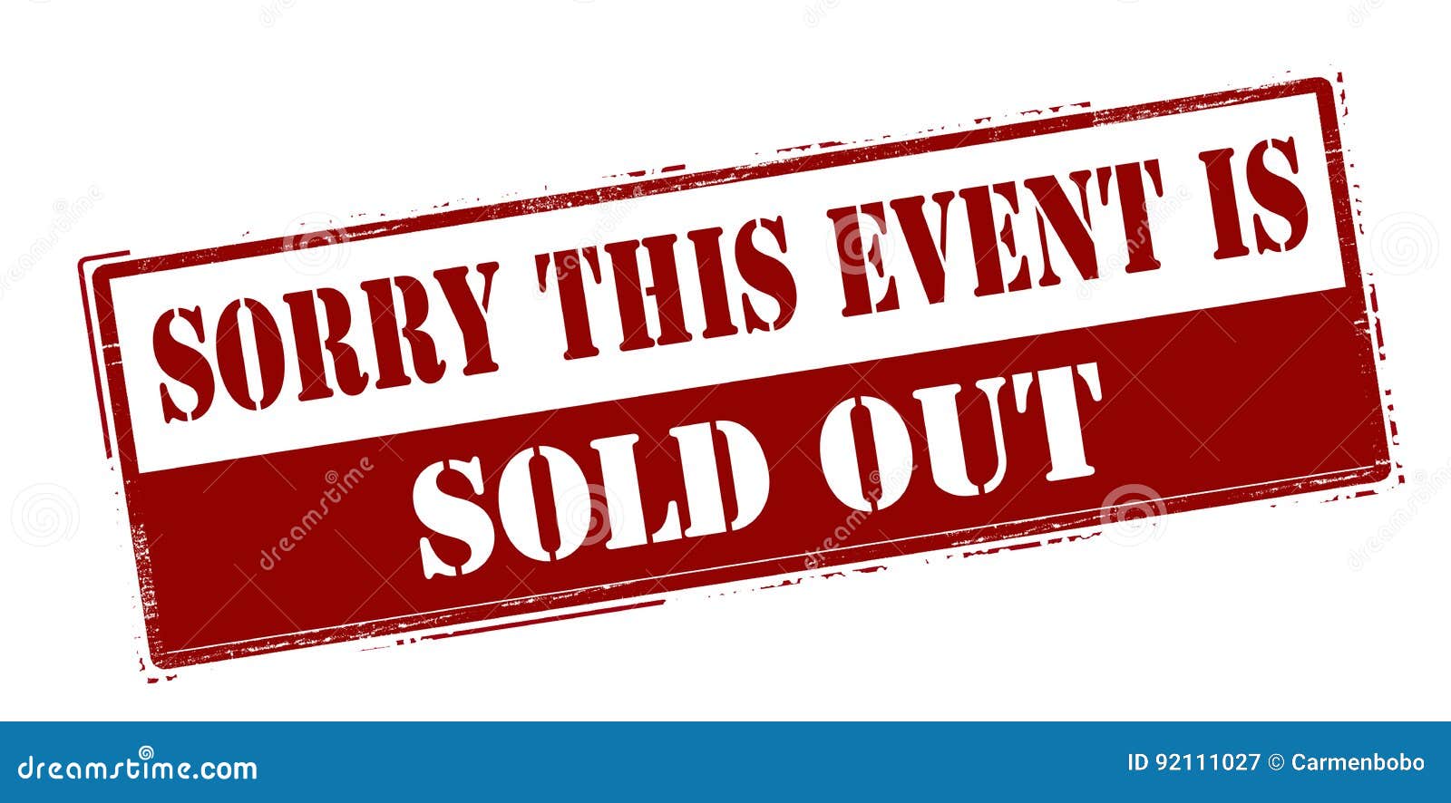 Triste Este Evento Es Agotado Stock de ilustración - Ilustración de ...