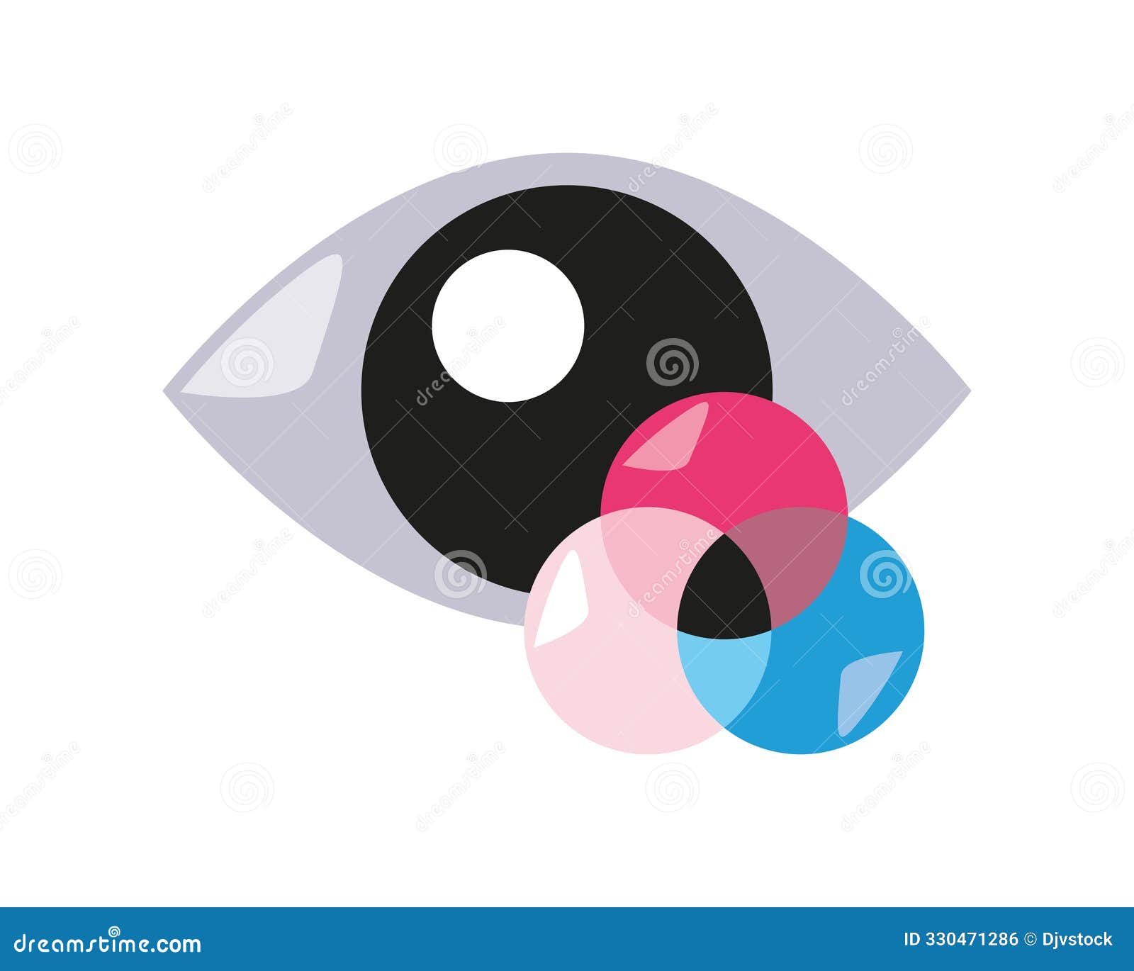Tritan Deficiency Color Vision Stock Illustration - Illustration of ...