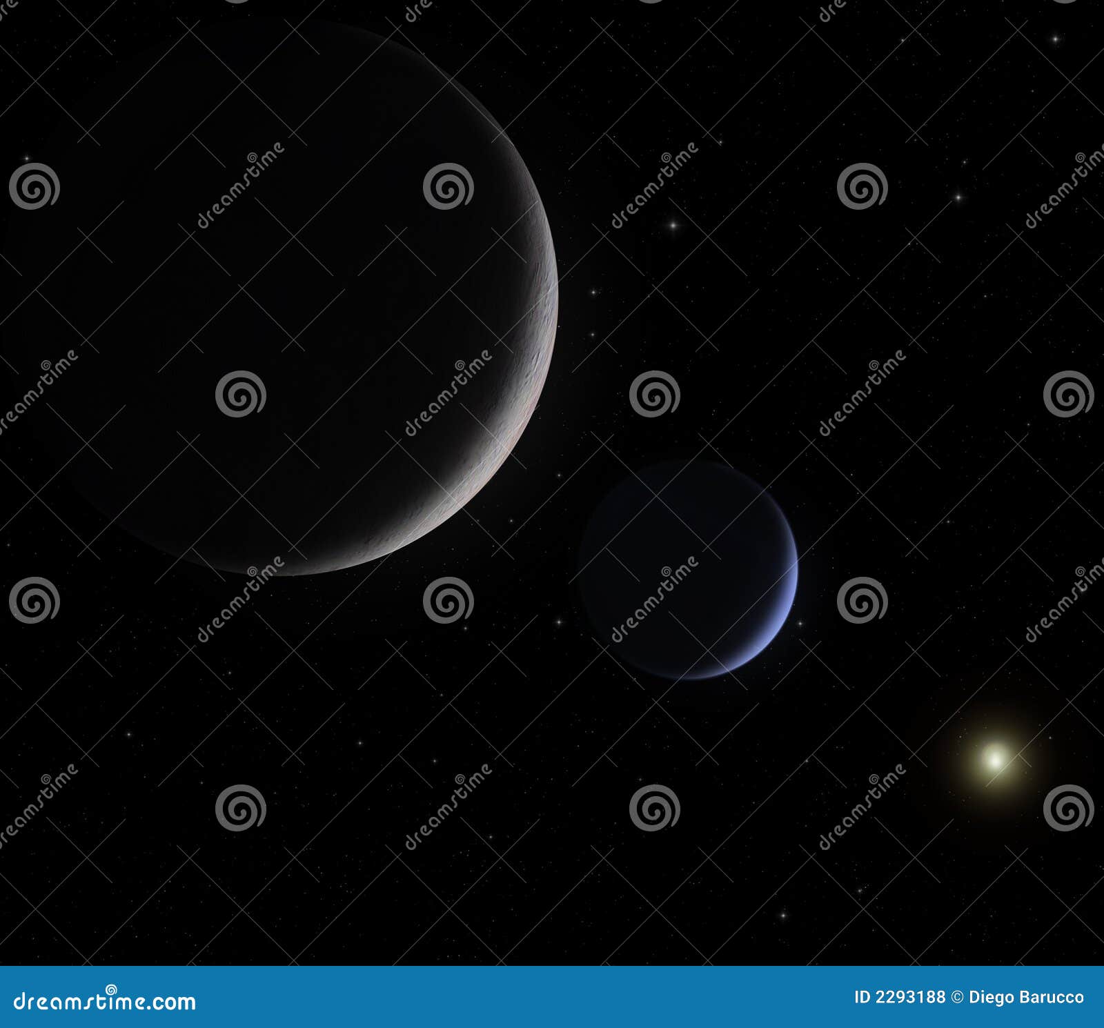 Triton and Neptune stock illustration. Illustration of outer - 2293188