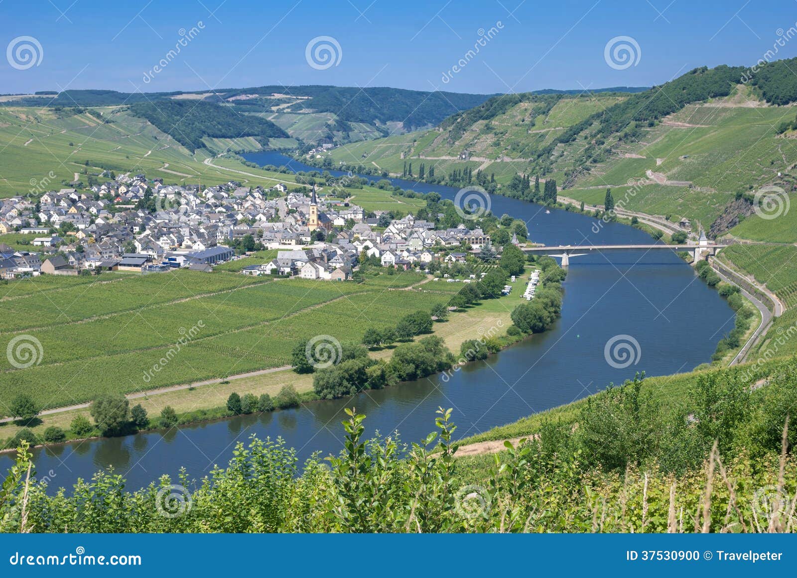 Trittenheim, Mosel-Fluss, Mosel ValleyGermany Stockfoto - Bild von ...