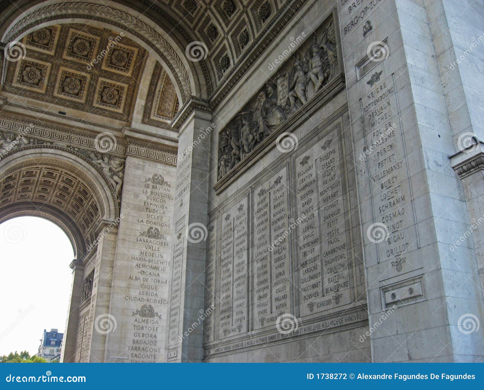 The Triumph Arch Paris stock photo. Image of europe, france - 1738272