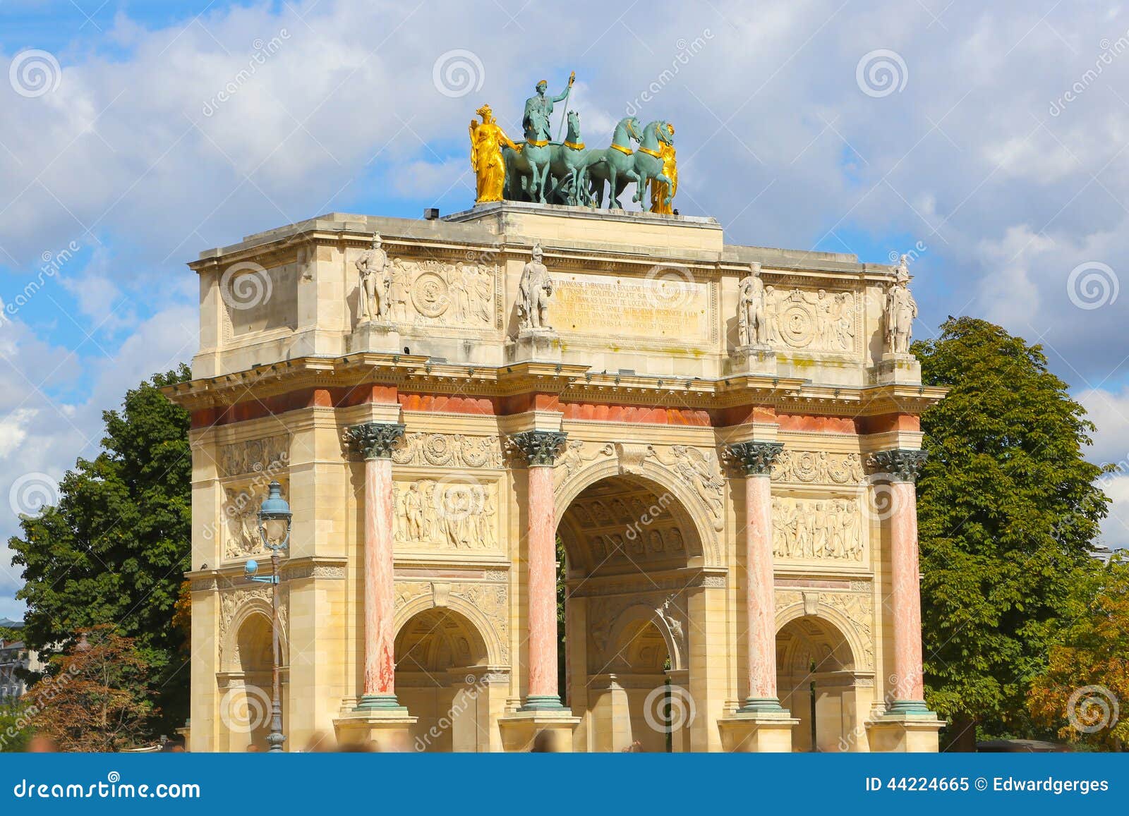 Triumph Arch stock image. Image of architecture, famous - 44224665