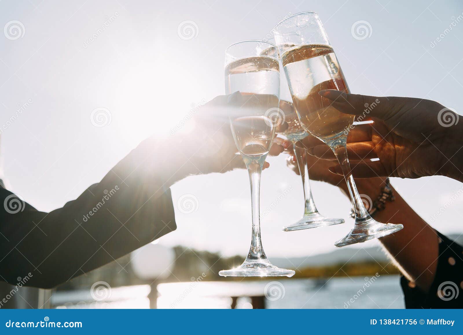 Triumph. Cheers, Couple Clink Royalty-Free Stock Image | CartoonDealer ...
