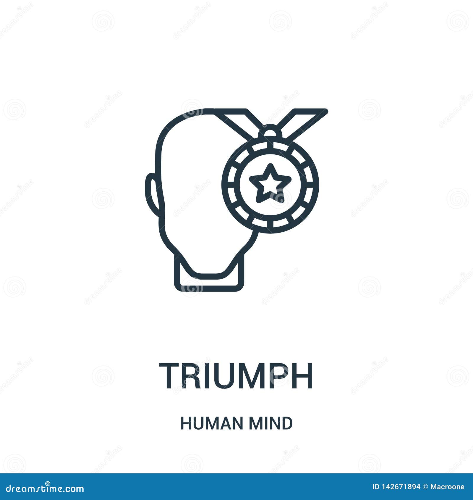 Triumph Linear Icon Concept. Triumph Line Vector Sign, Symbol ...