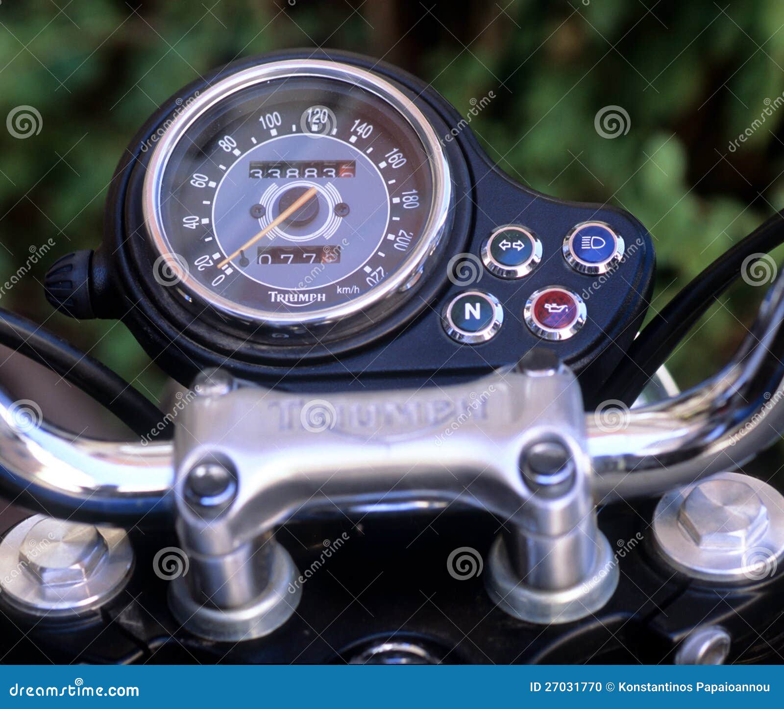Triumph instrument panel editorial image. Image of design - 27031770