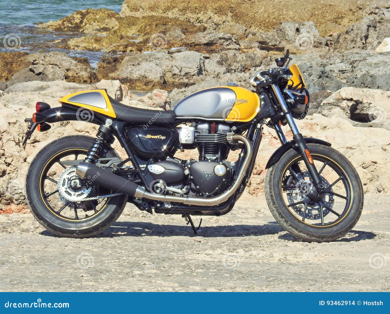 Triumph Motorcycle - Triumph Street Cup Twin Editorial Stock Image ...