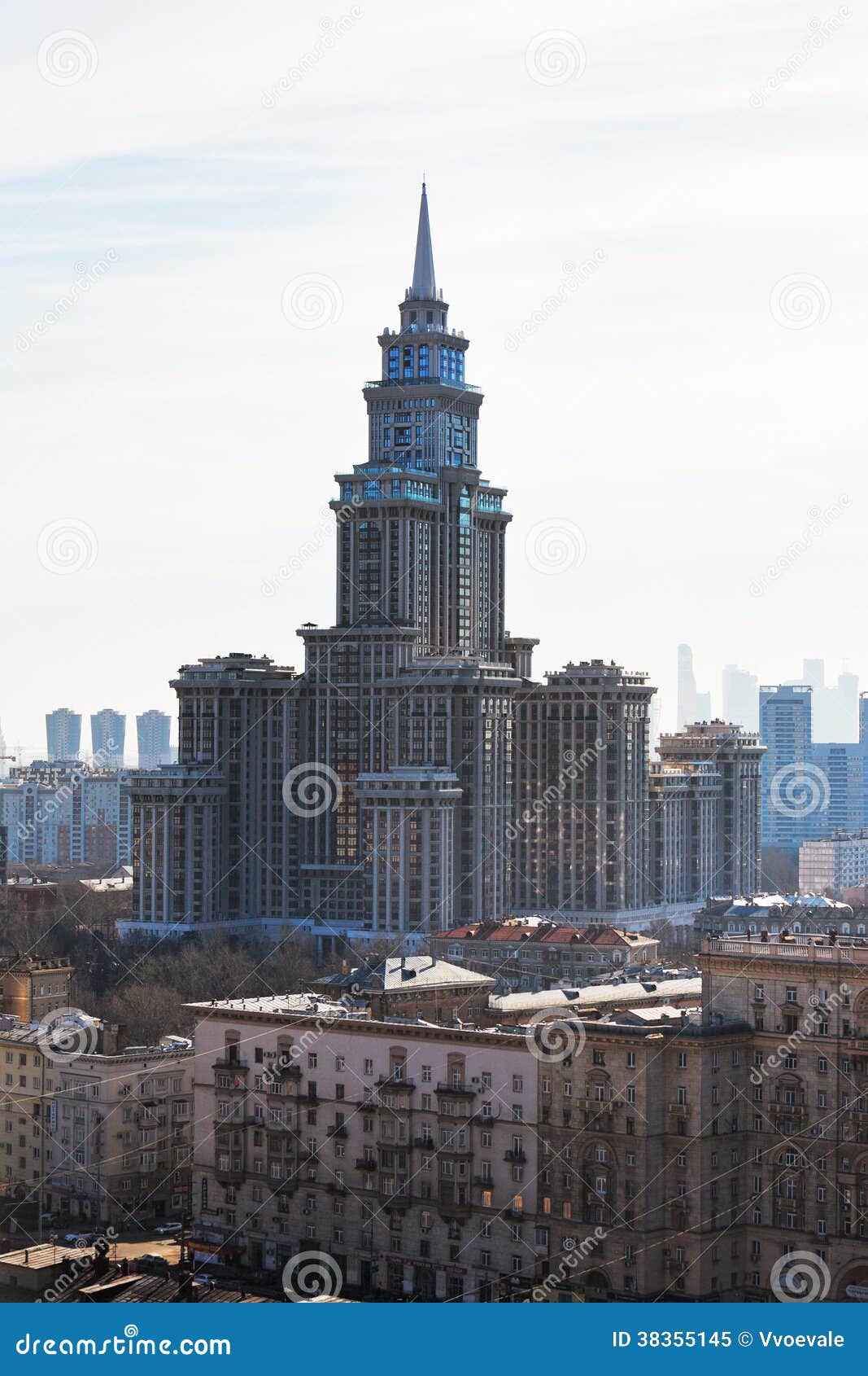 Triumph-Palace Apartment Building in Moscow Editorial Image - Image of ...