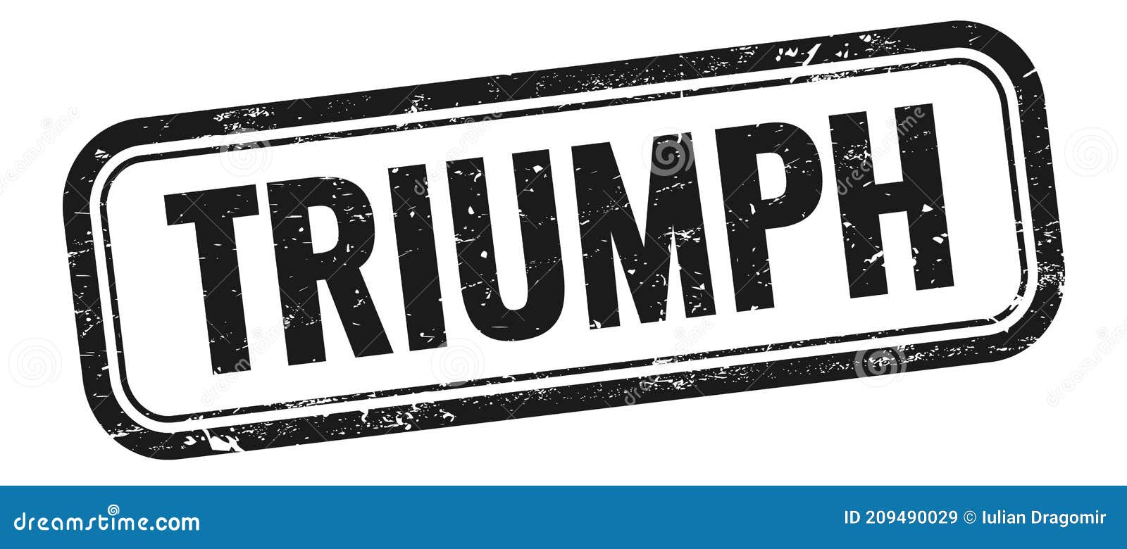 TRIUMPH Text on Black Grungy Vintage Stamp Stock Illustration ...