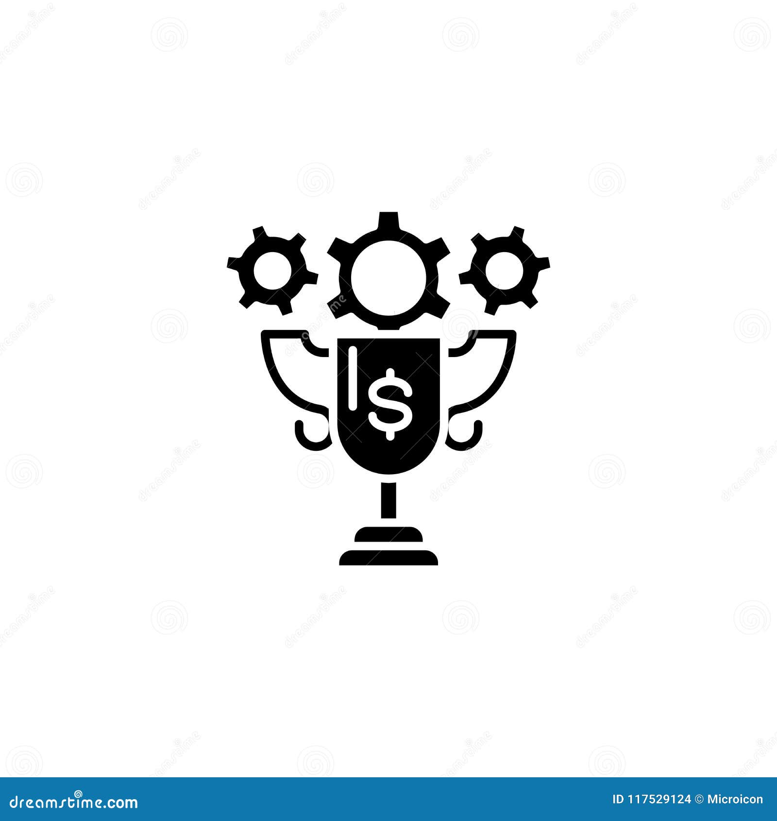 Triumph Trophy Black Icon Concept. Triumph Trophy Flat Vector Symbol ...