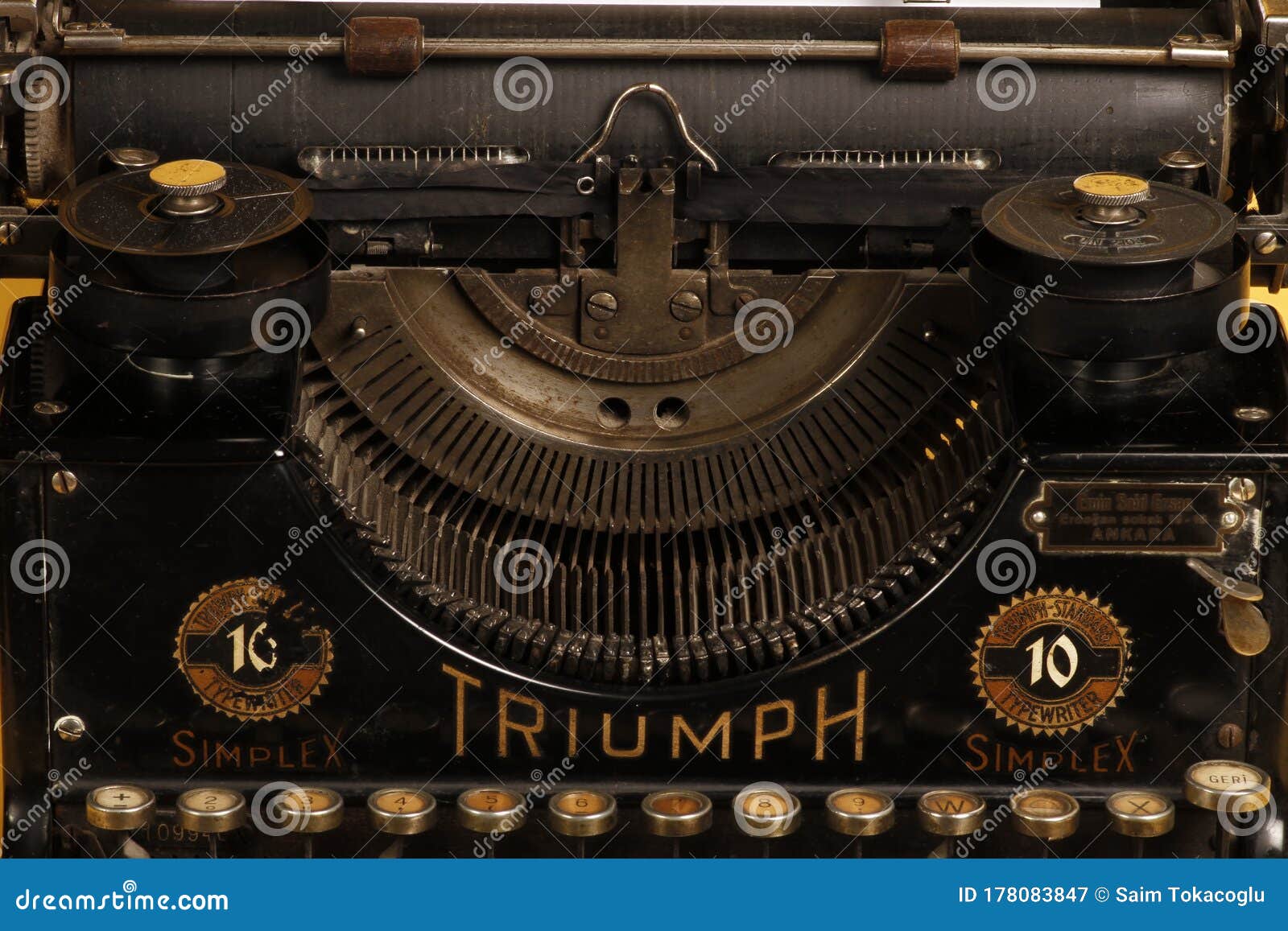 Triumph Typewriter Manufactured in 1930 Editorial Photography - Image ...