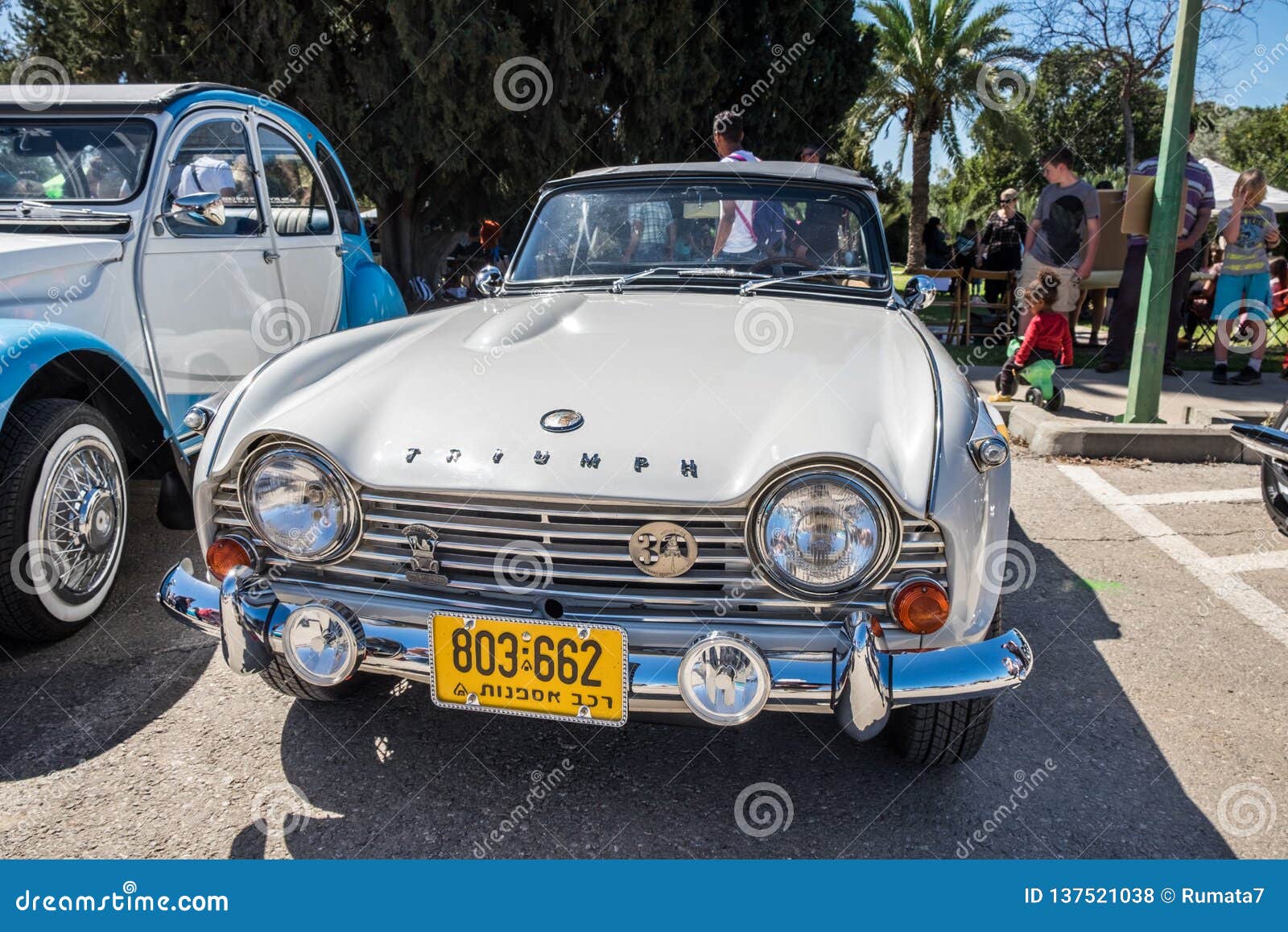 Triumph Vintage Car Presented on Car Show, Israel Editorial Stock Photo ...