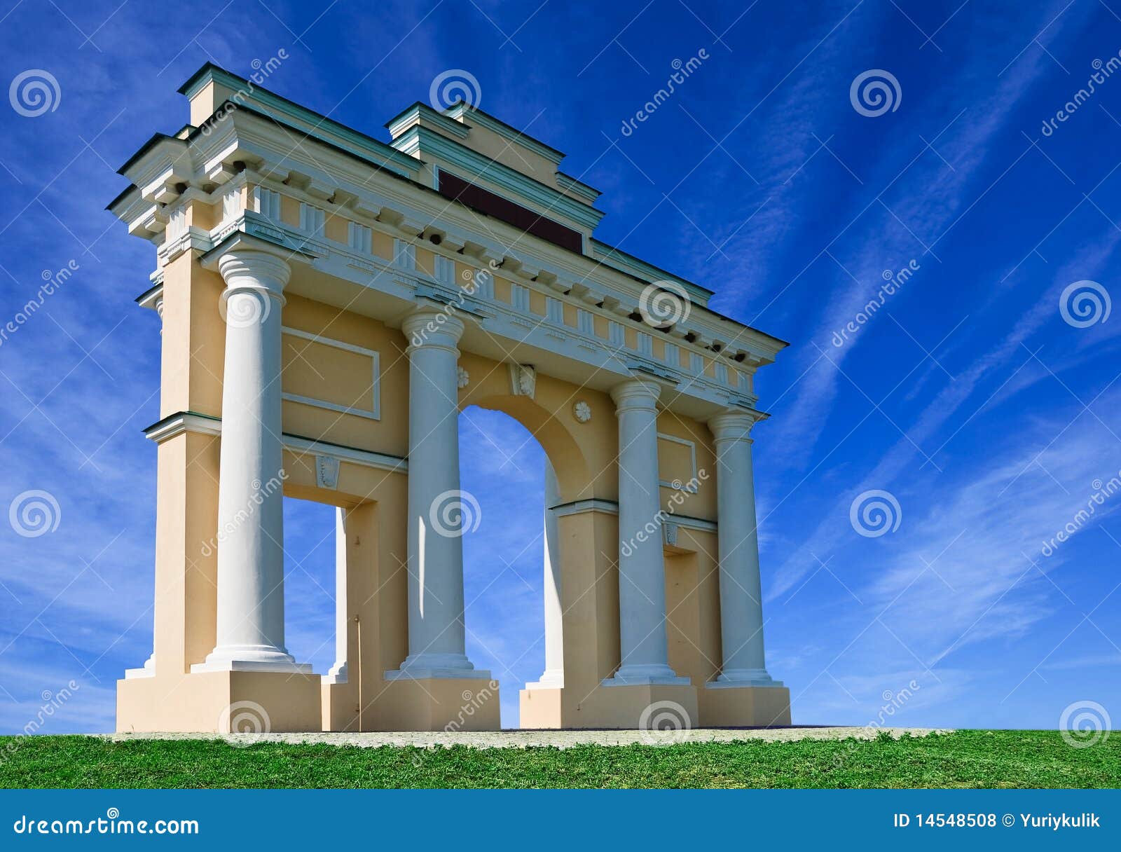 Triumphal arch stock photo. Image of column, building - 14548508