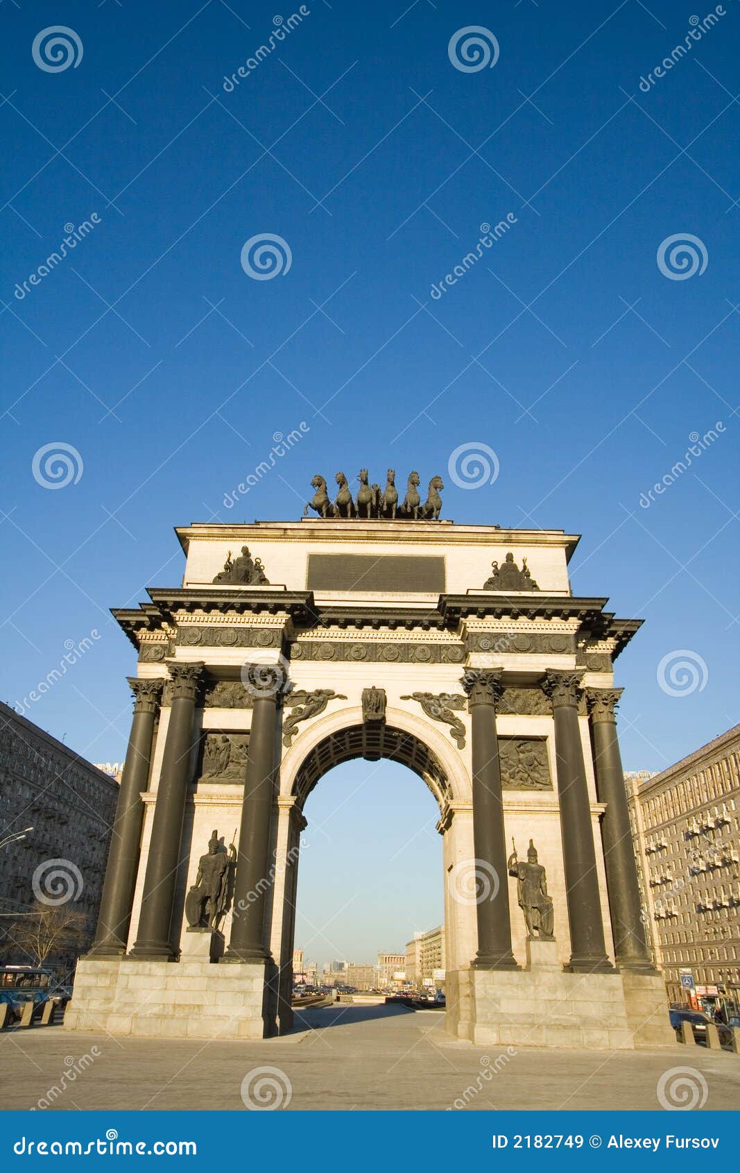 Triumphal Arch stock image. Image of moscow, 1812, tombstone - 2182749