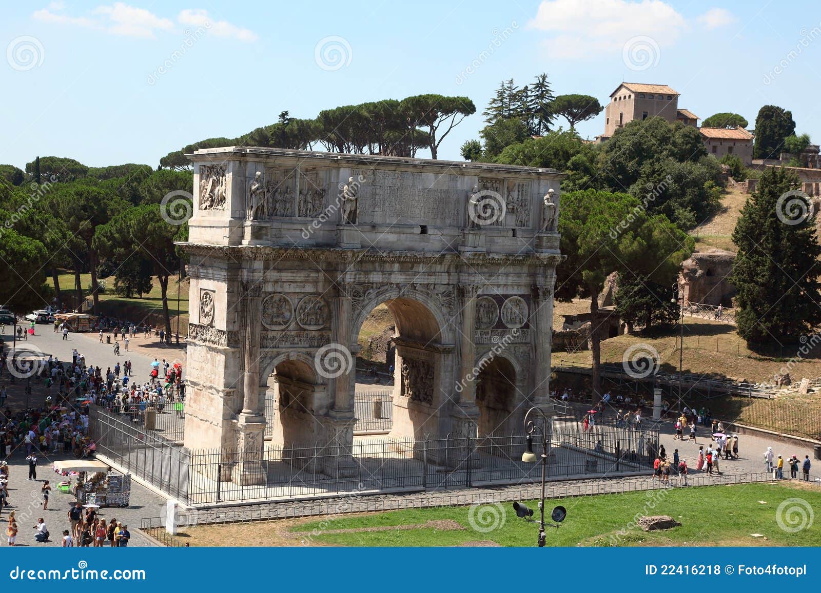 Triumphal Arch editorial stock photo. Image of ruins - 22416218