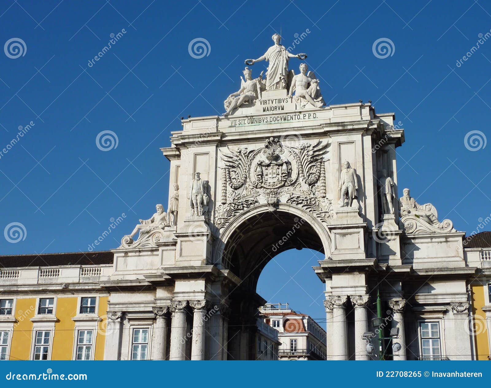 Triumphal arch stock image. Image of history, bronze - 22708265