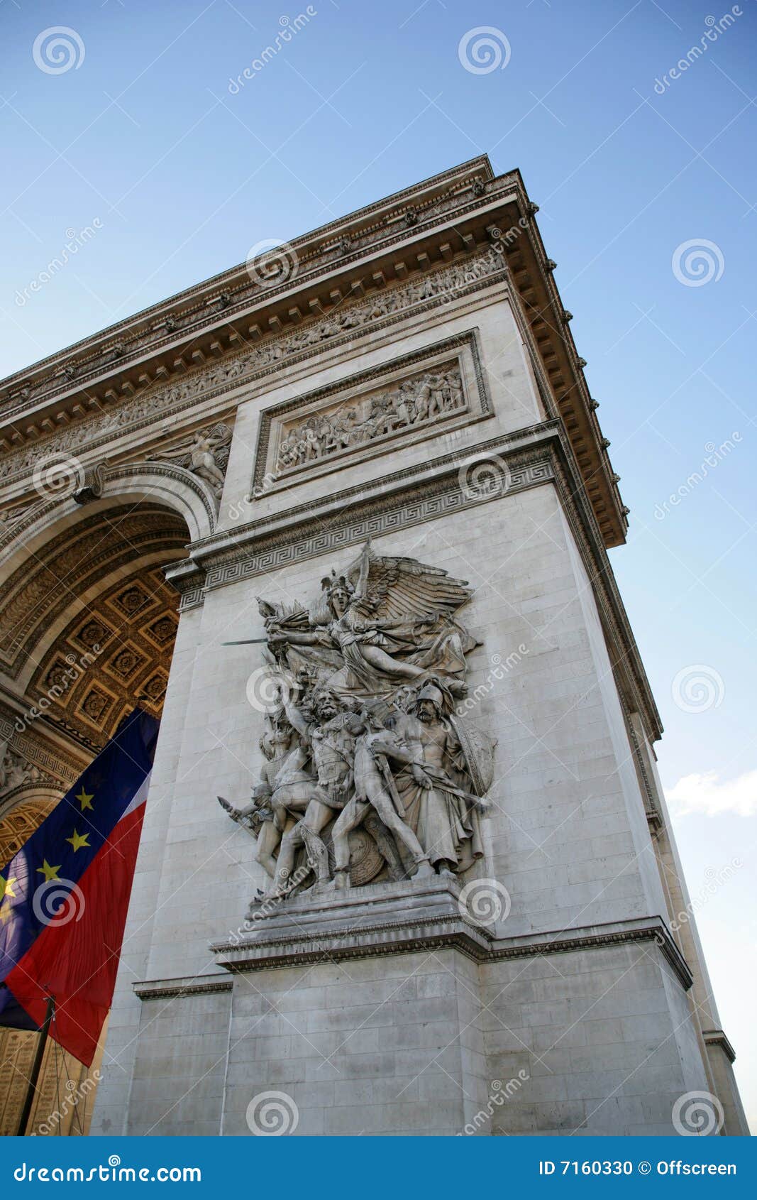 Triumphal arch stock photo. Image of french, architecture - 7160330