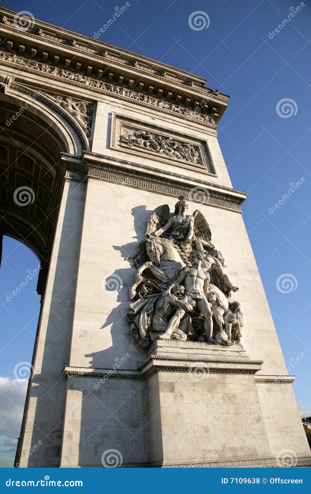 Triumphal Arch (Arc De Triomphe) Stock Photo - Image of square ...