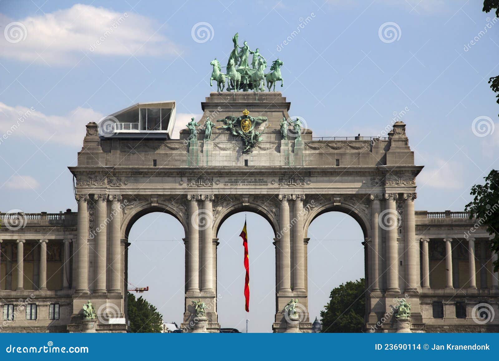 Triumphal Arch in Brussels stock photo. Image of sight - 23690114