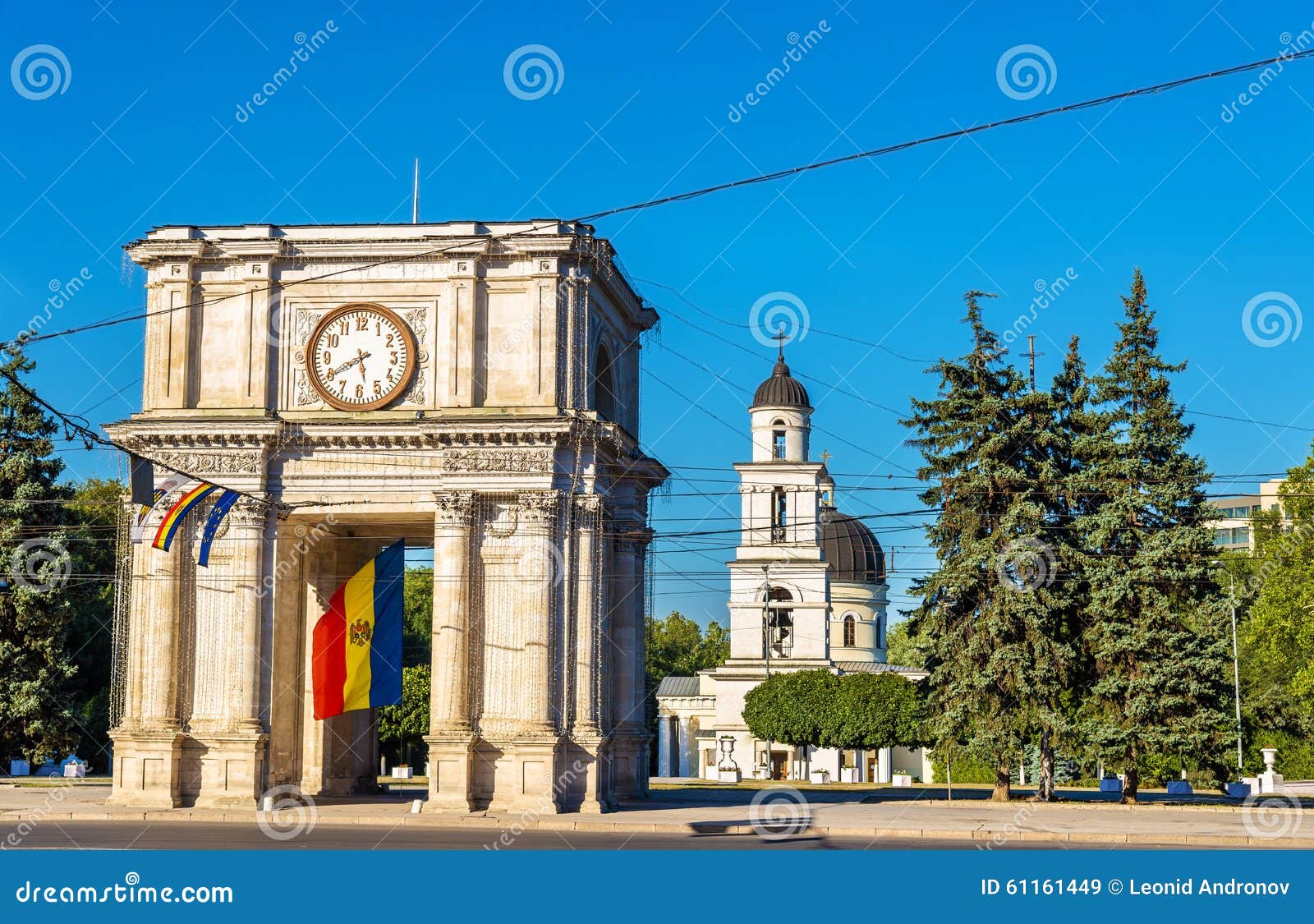 The Triumphal Arch in Chisinau Stock Image - Image of municipal, great ...