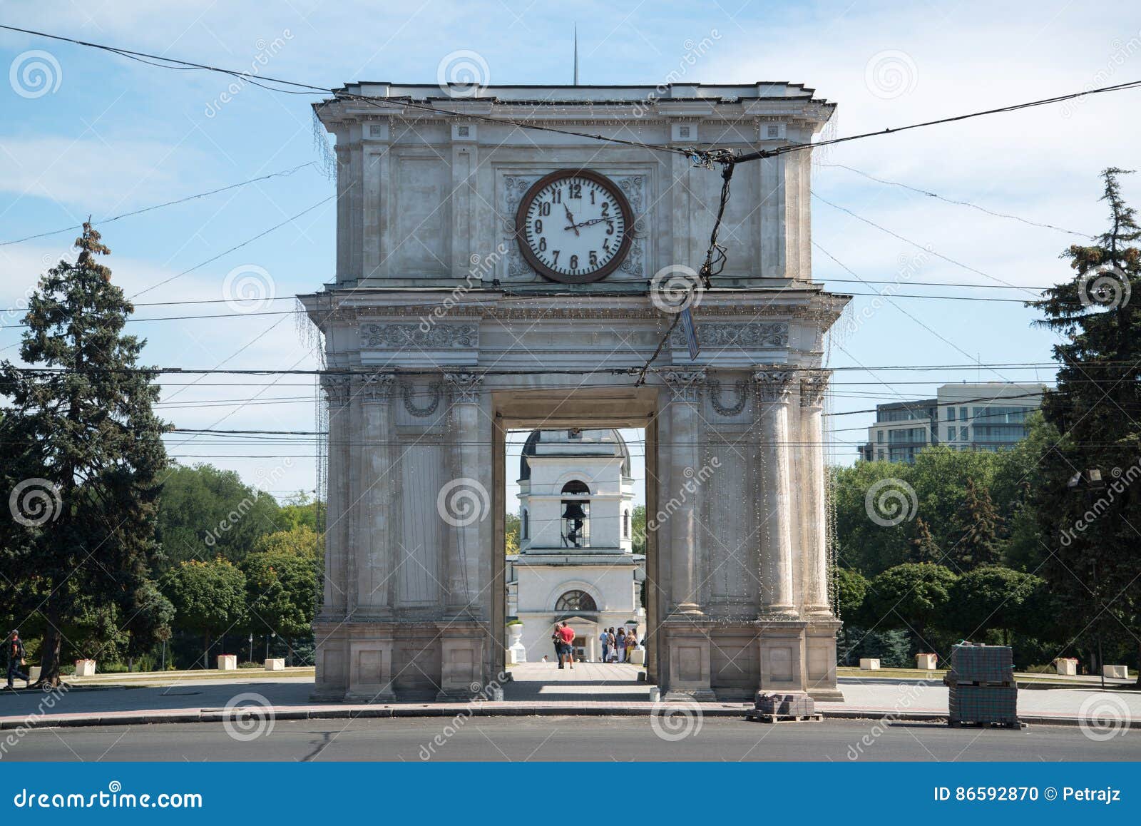 Triumphal Arch Chisinau stock photo. Image of empire - 86592870