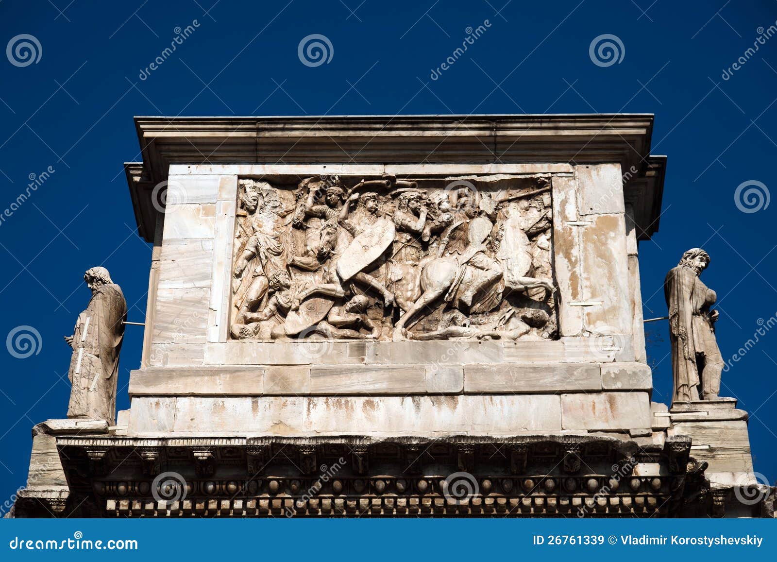 Triumphal Arch of Constantine Stock Image - Image of italy, culture ...