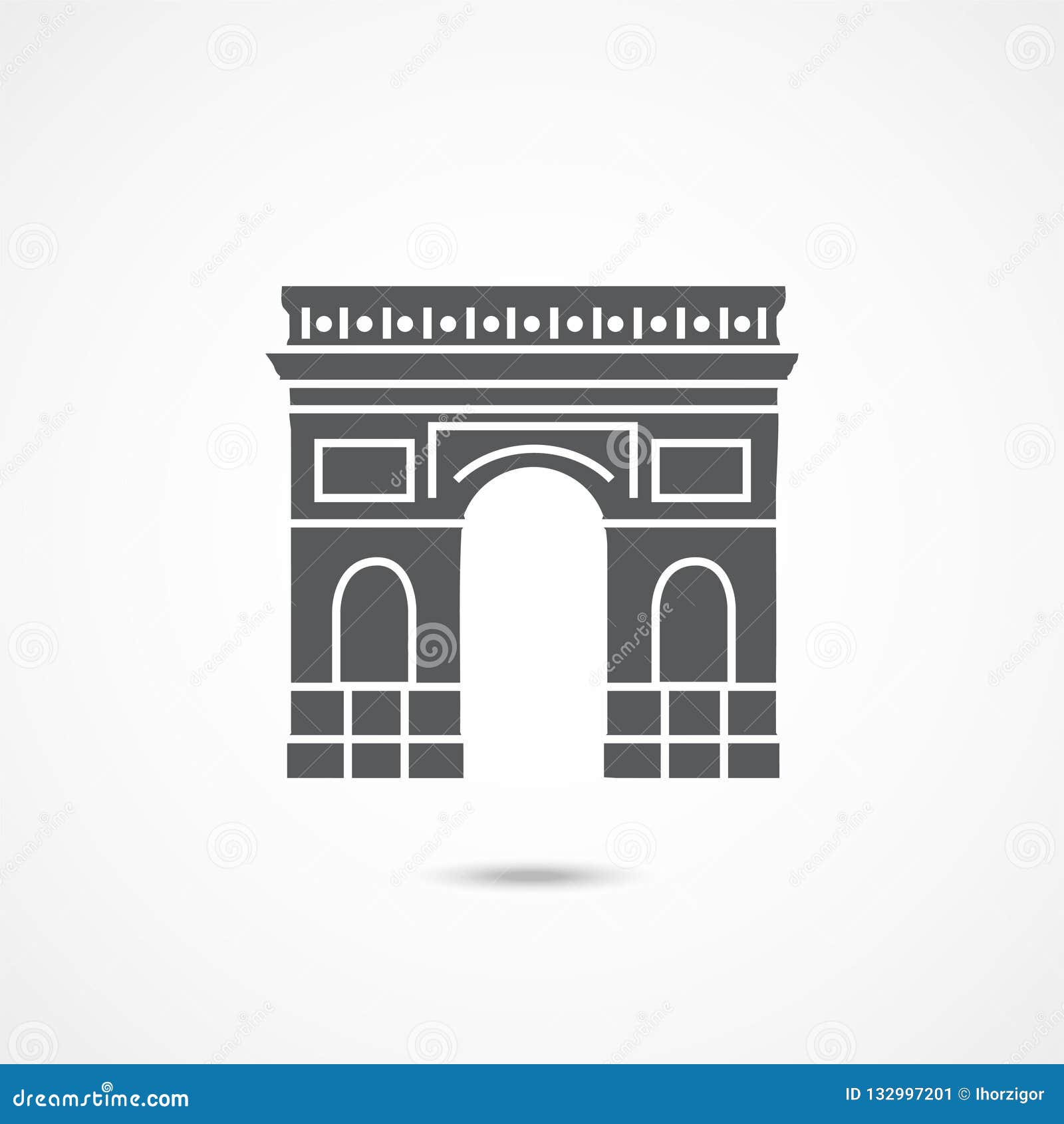 Arch Icon In Trendy Design Style. Arch Icon Isolated On White ...