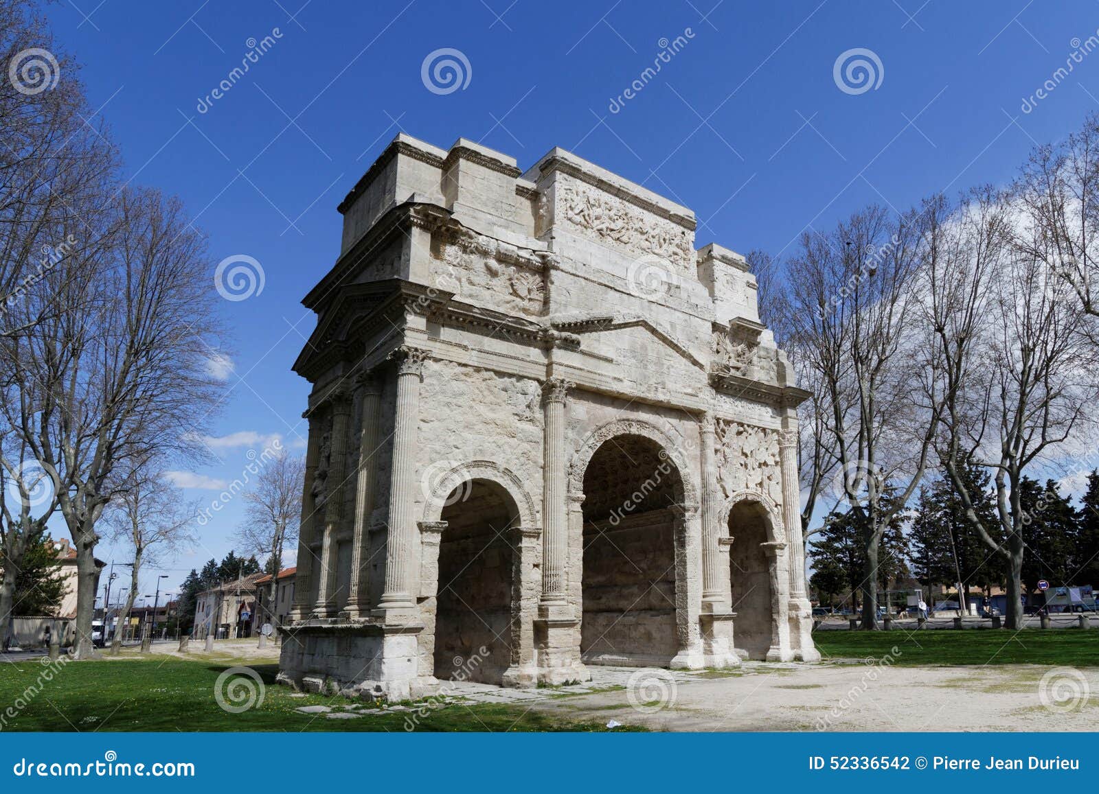 Triumphal Arch of Orange stock photo. Image of south - 52336542