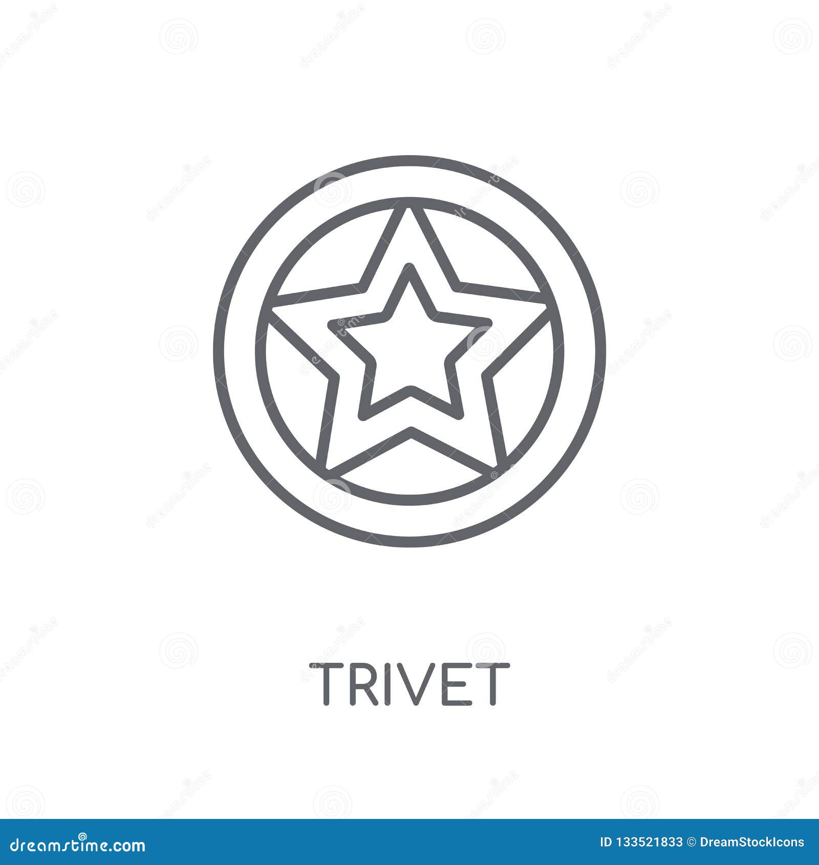 Trivet Linear Icon. Modern Outline Trivet Logo Concept on White Stock ...
