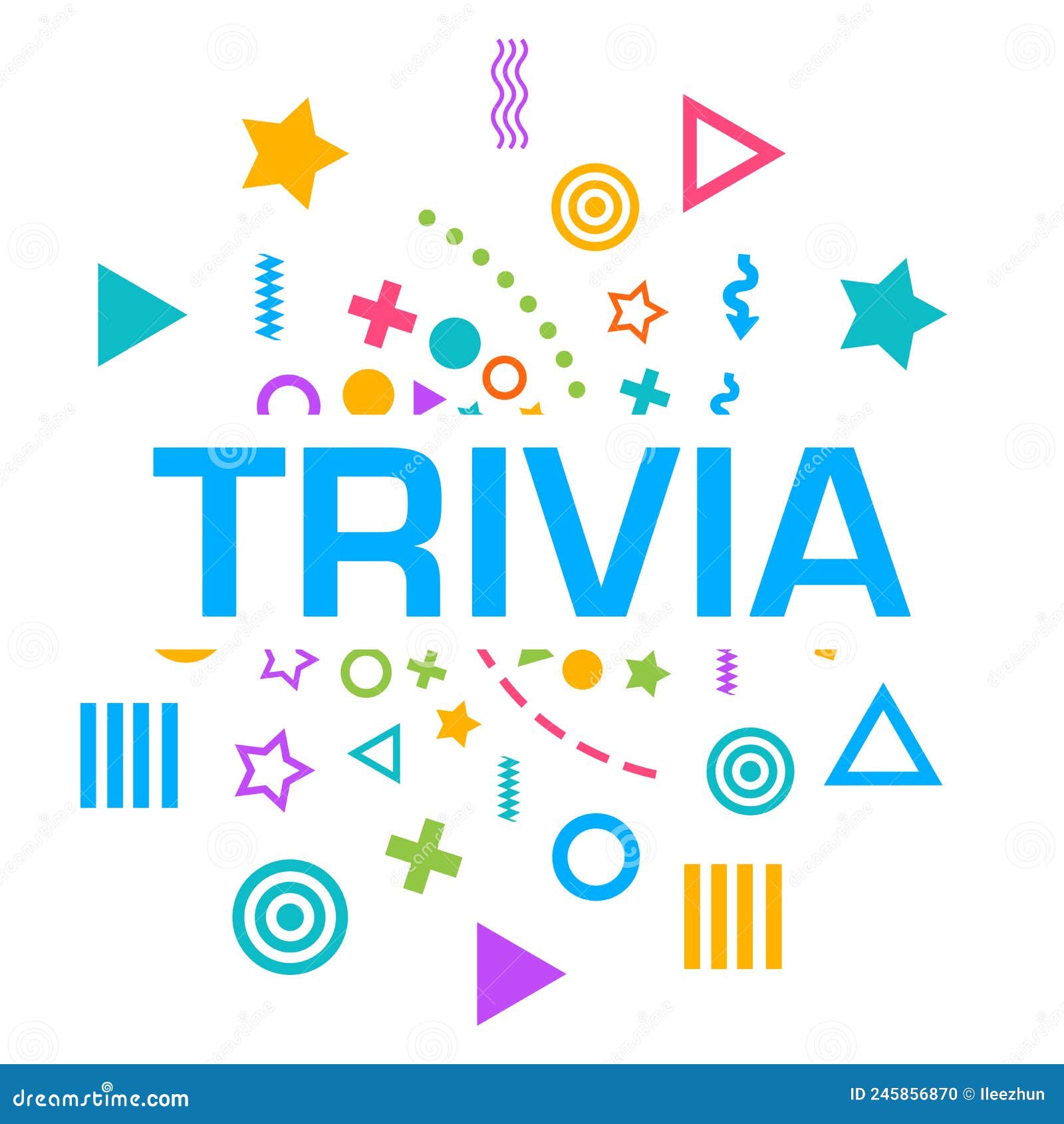 Trivia Colorful Stripes Royalty-Free Stock Photo | CartoonDealer.com ...