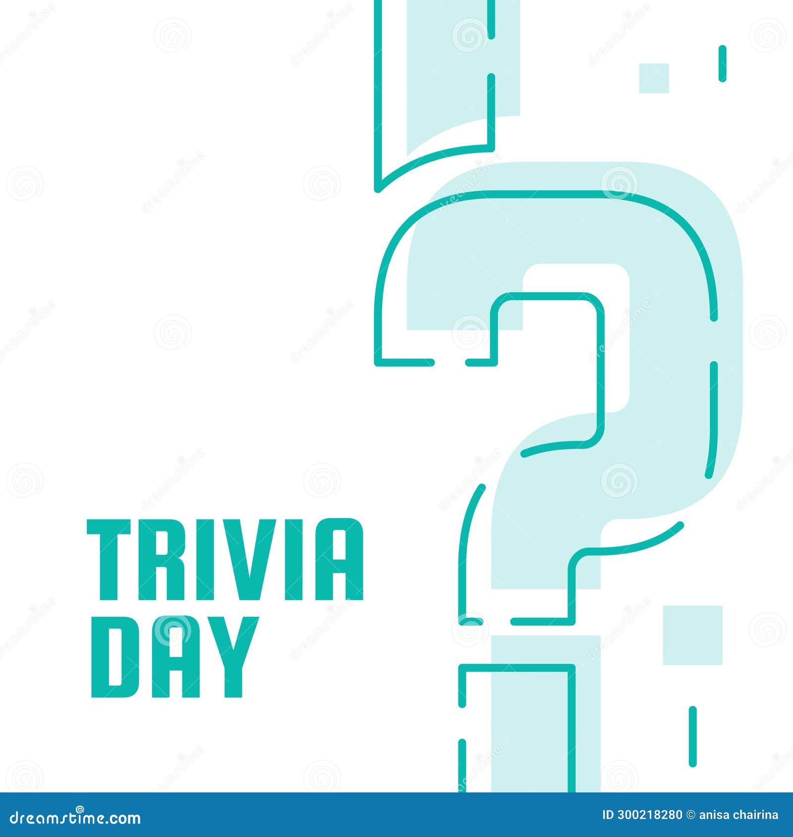 Trivia Day Banner Illustration Design Stock Illustration - Illustration ...