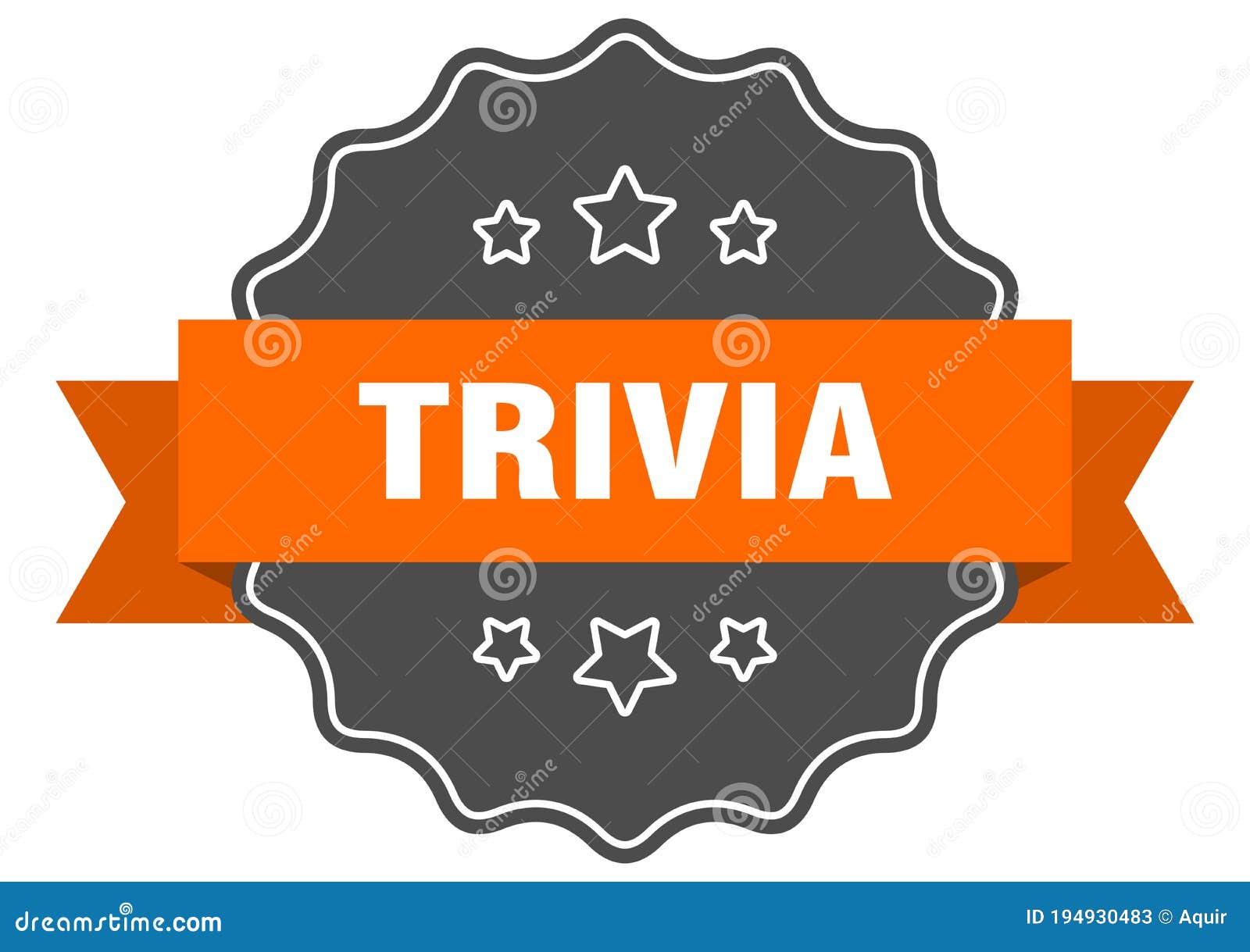 Trivia Label. Trivia Isolated Seal. Sticker. Sign Stock Vector ...