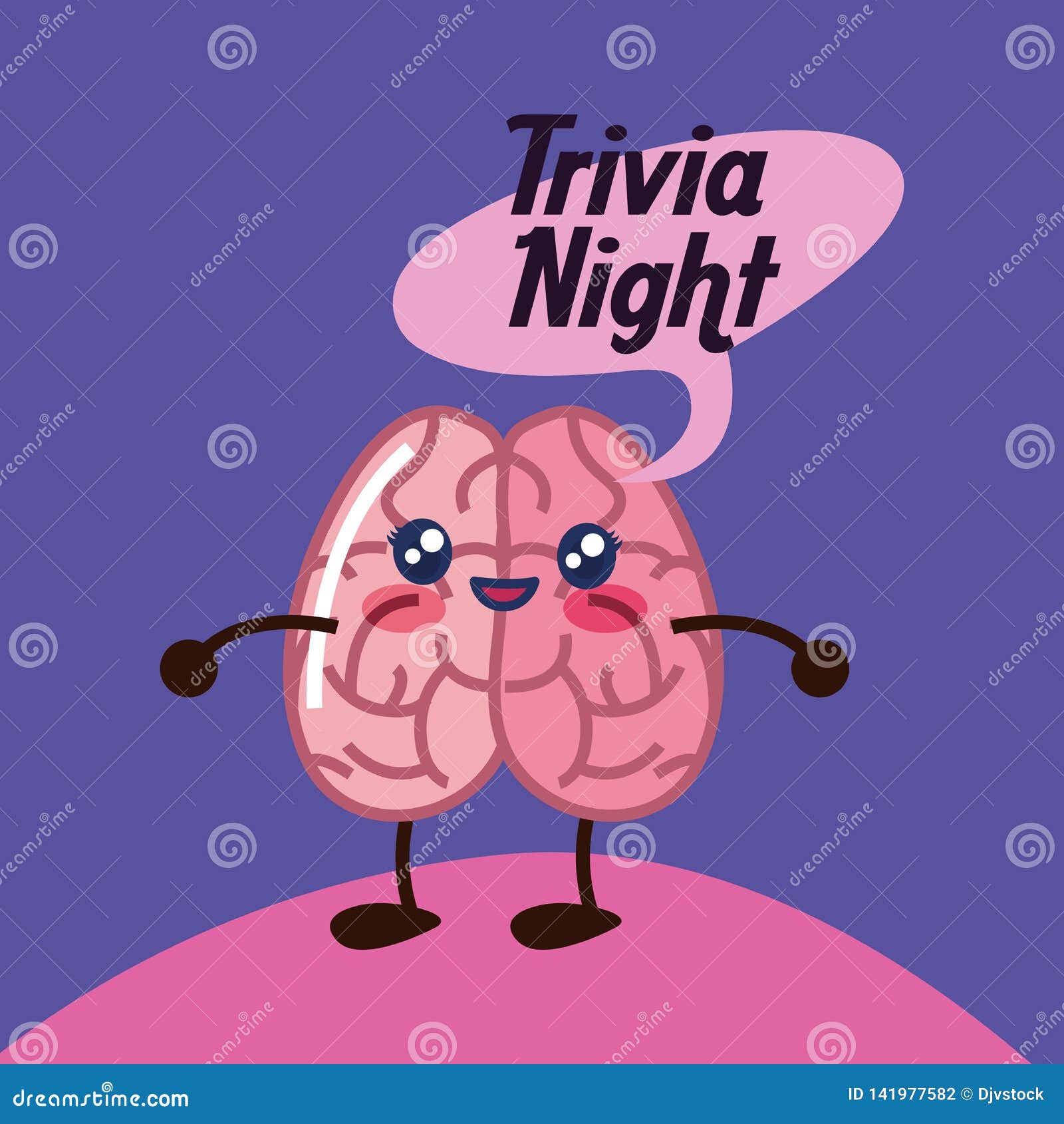 Trivia night design stock vector. Illustration of lettering - 141977582