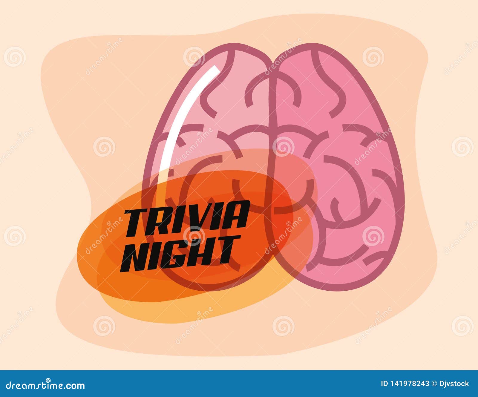 Trivia night design stock vector. Illustration of night - 141978243