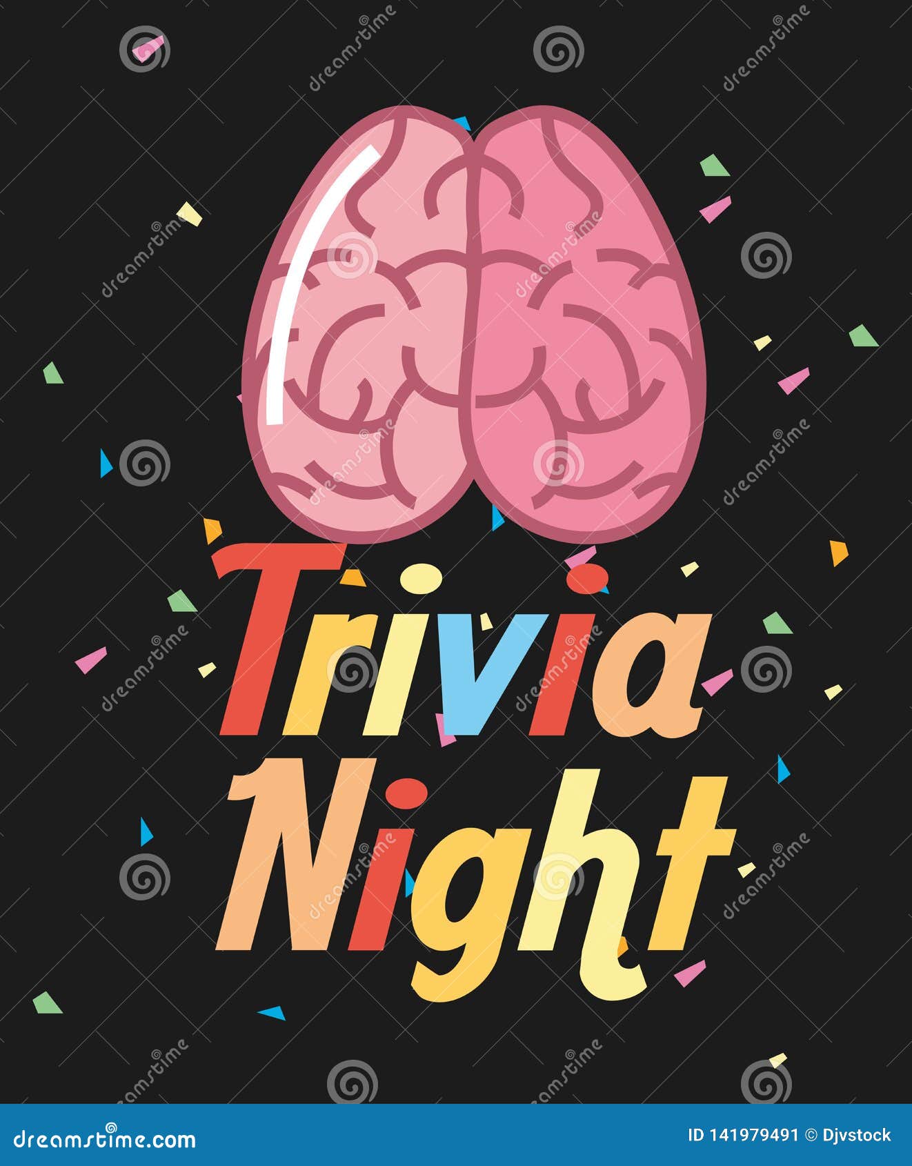 Trivia night design stock illustration. Illustration of announcement ...