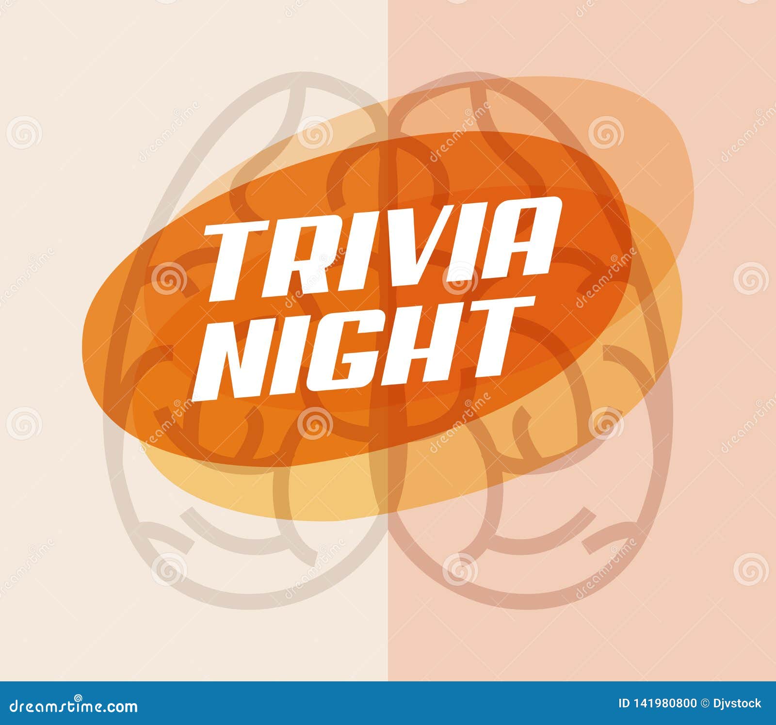 Trivia night design stock vector. Illustration of trivia - 141980800