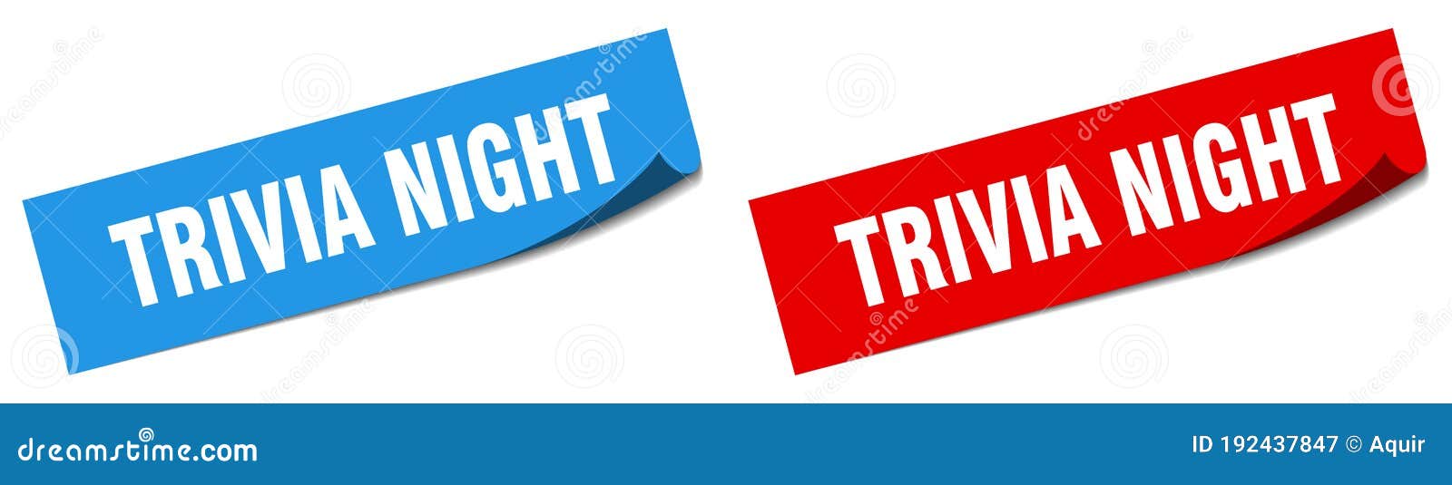 Trivia Night Sticker. Trivia Night Sign Set Stock Vector - Illustration ...