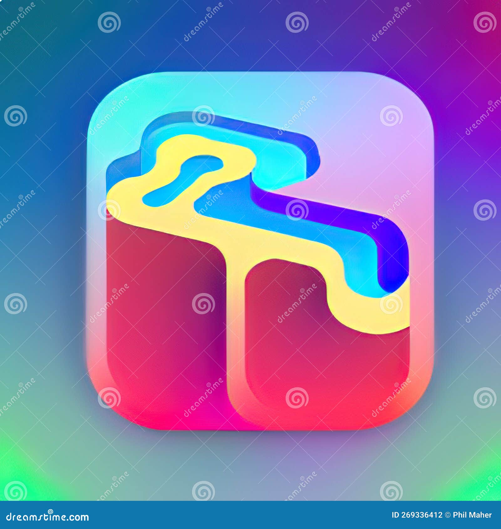 Trivia Software App Style Icon. Generative AI. Stock Illustration ...